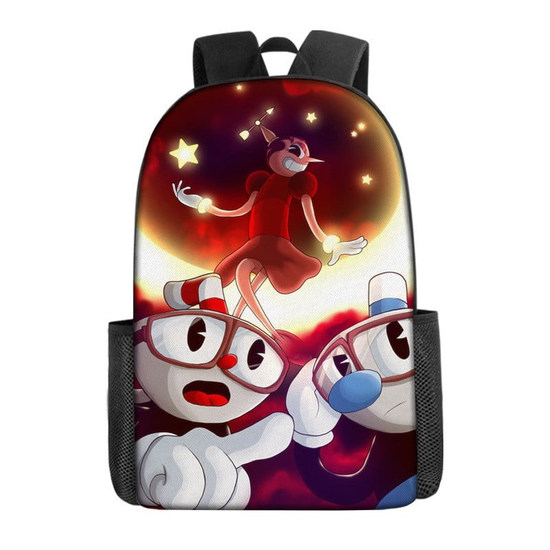 Cuphead Mugman Anime Travel Backpack for Teens/Womens/Mens/ Casual ...