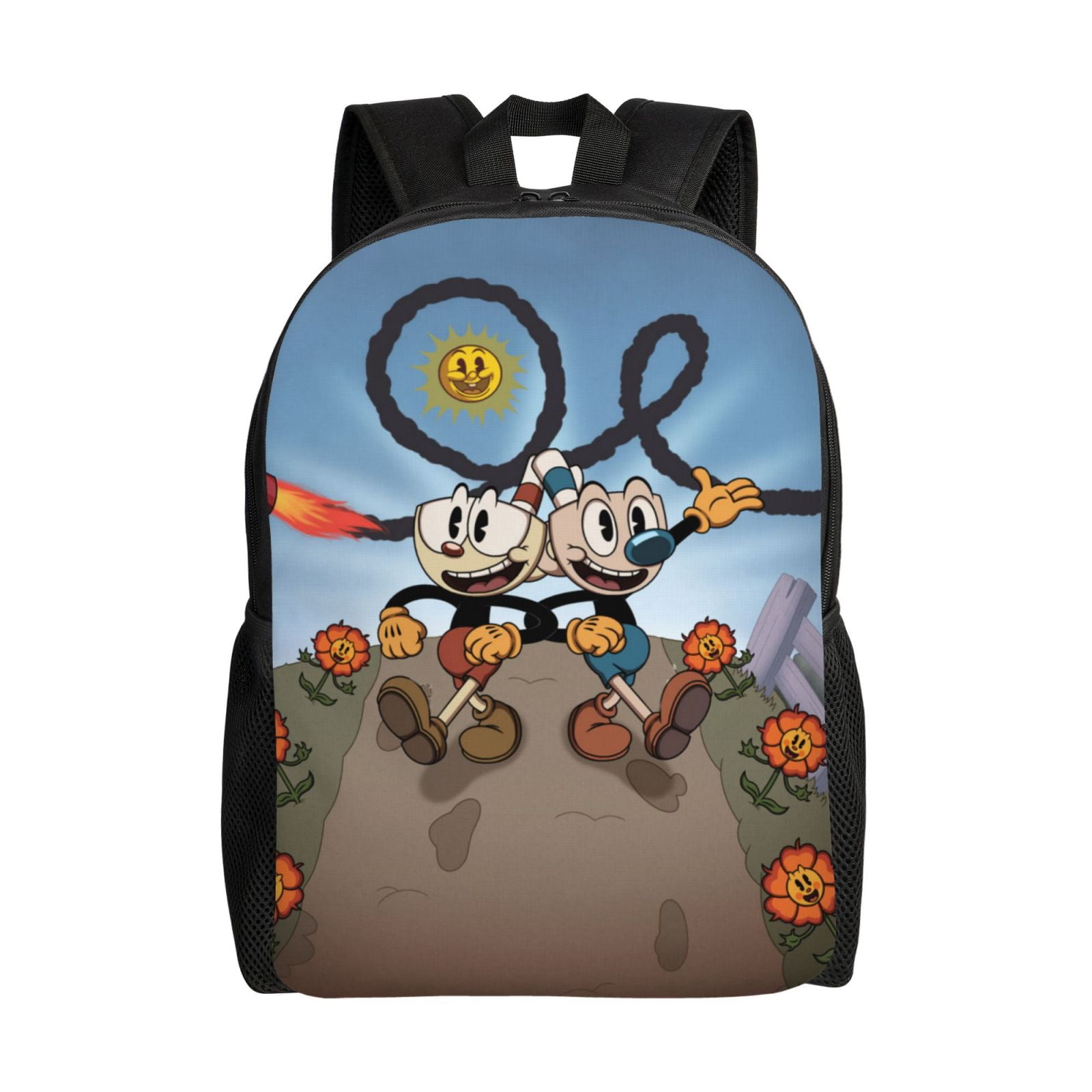 Cuphead Mugman Backpack Lightweight Unisex Basic Daypack Bookbag Laptop ...