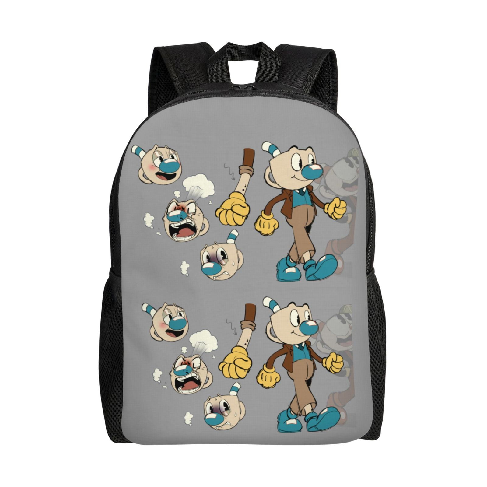 Cuphead Mugman Backpack Lightweight Unisex Basic Daypack Bookbag Laptop ...
