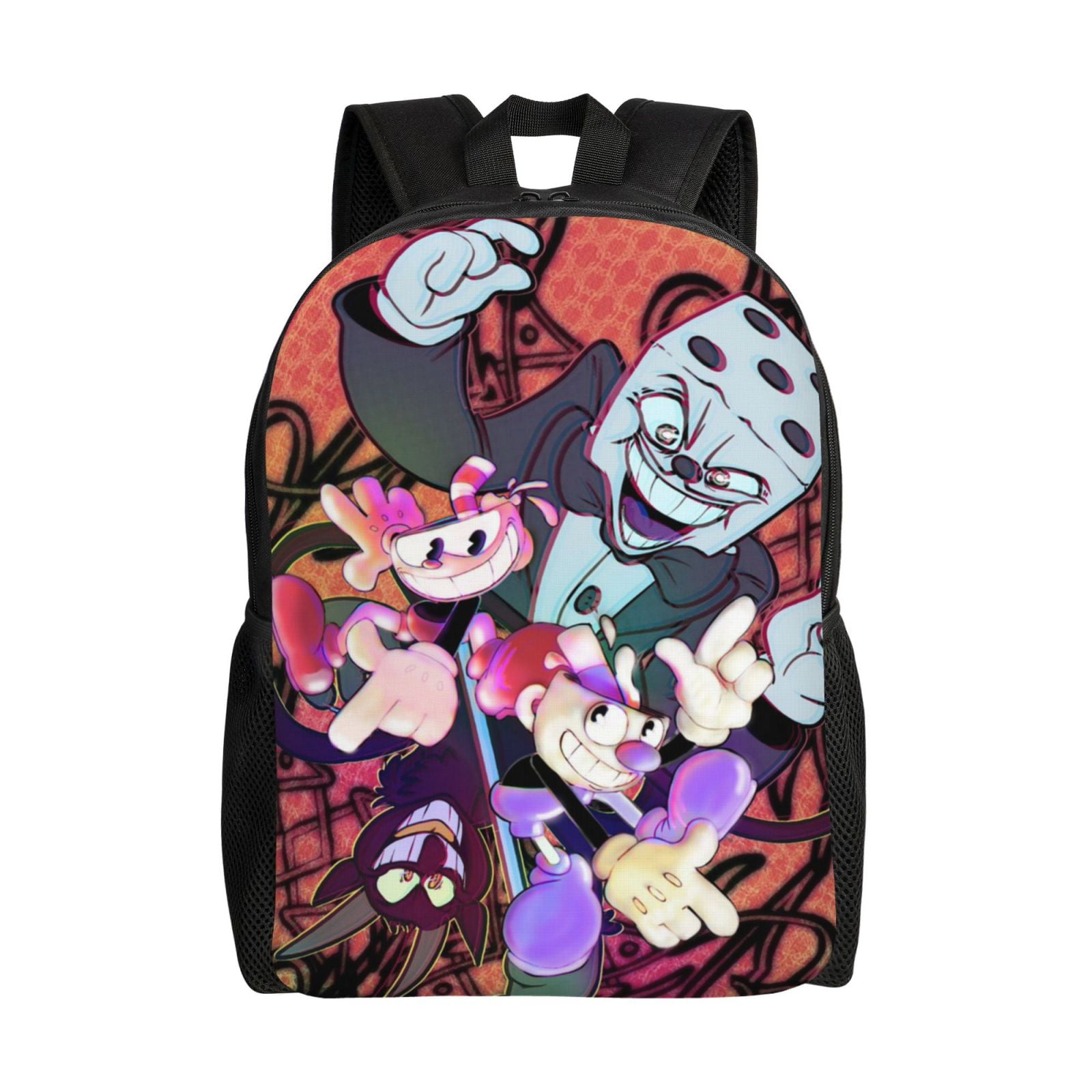 Cuphead Mugman Backpack Lightweight Unisex Basic Daypack Bookbag Laptop ...