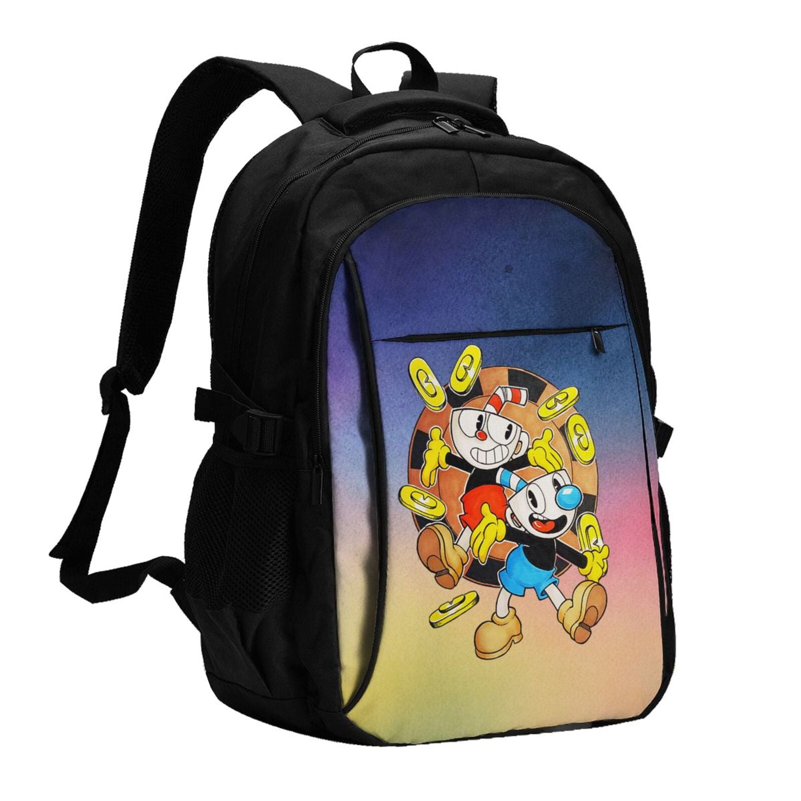 Cuphead Mugman Backpack Schoolbag Large Capacity Daypack Bookbag ...