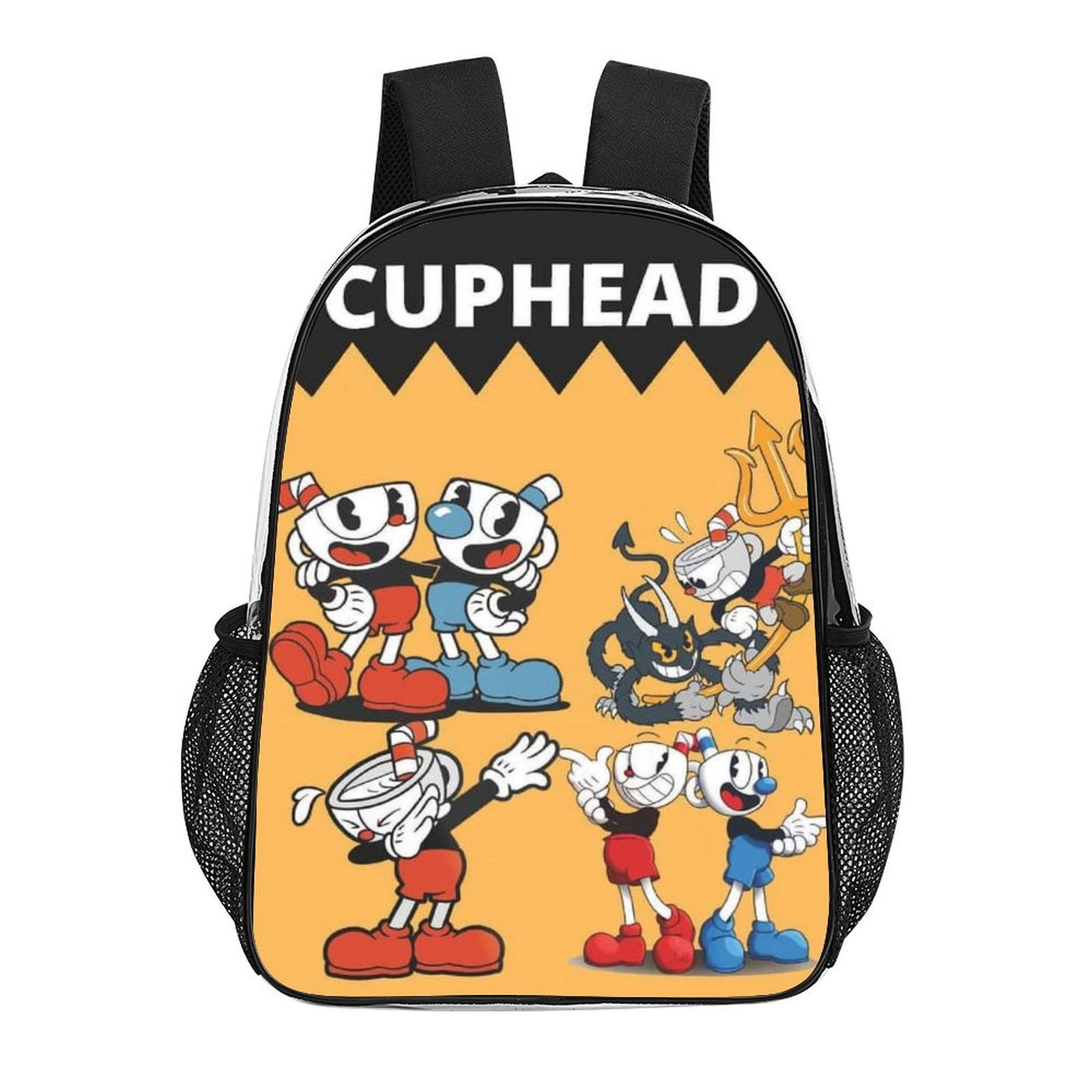 Cuphead Mugman Brothers Clear Backpack Transparent Bag 17 Inch Large ...