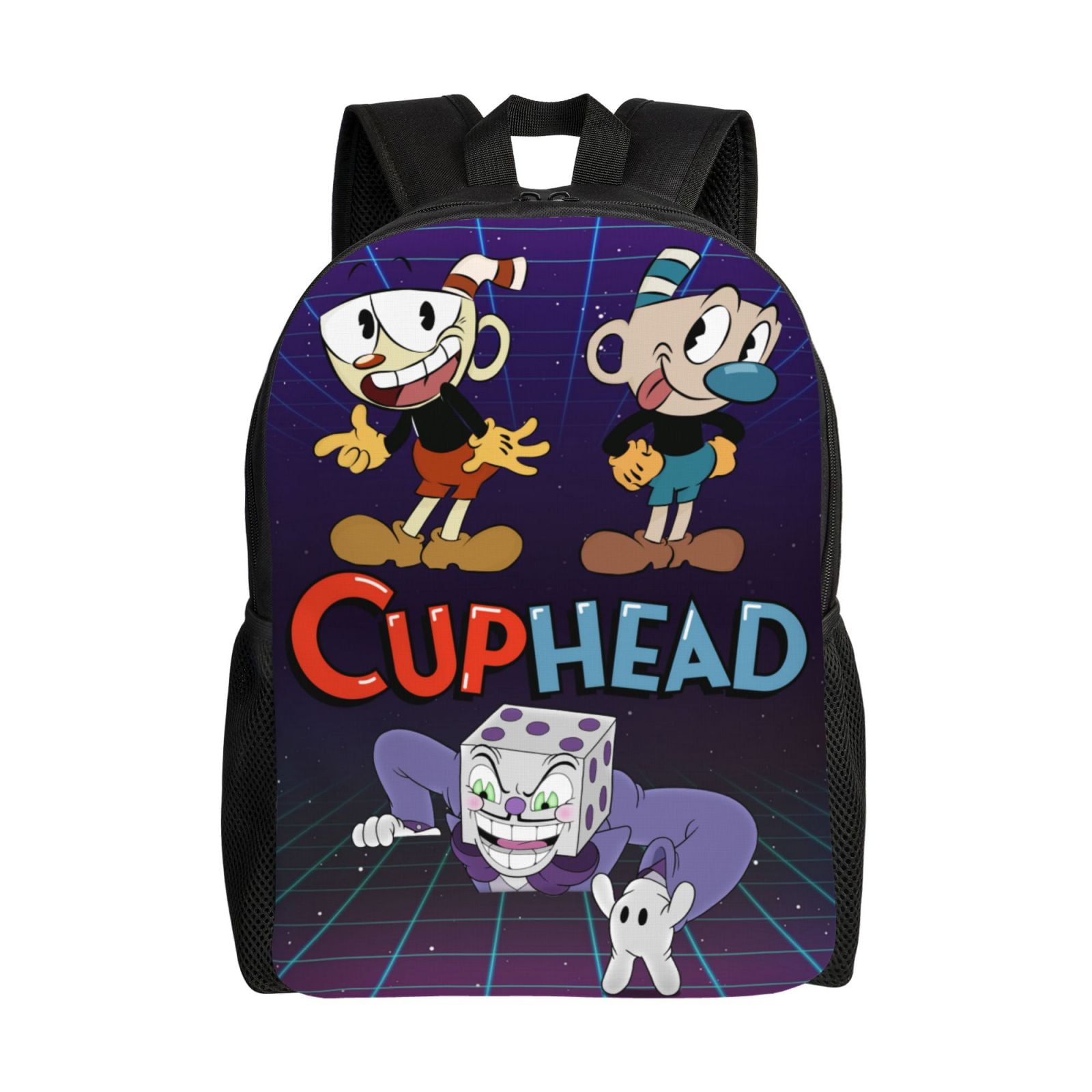 Cuphead Mugman Cartoon Backpack Lightweight Unisex Basic Daypack ...