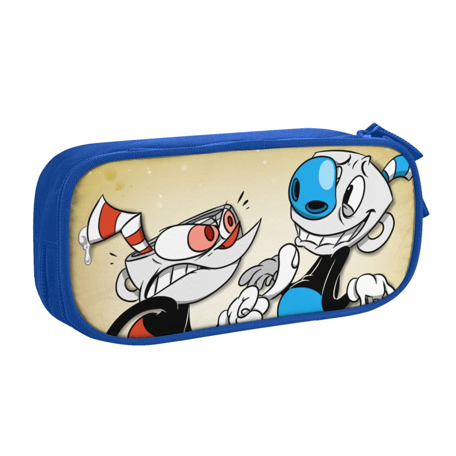 Cuphead Mugman Game Pencilcase Large Capacity Pencase Double-layer Pen ...