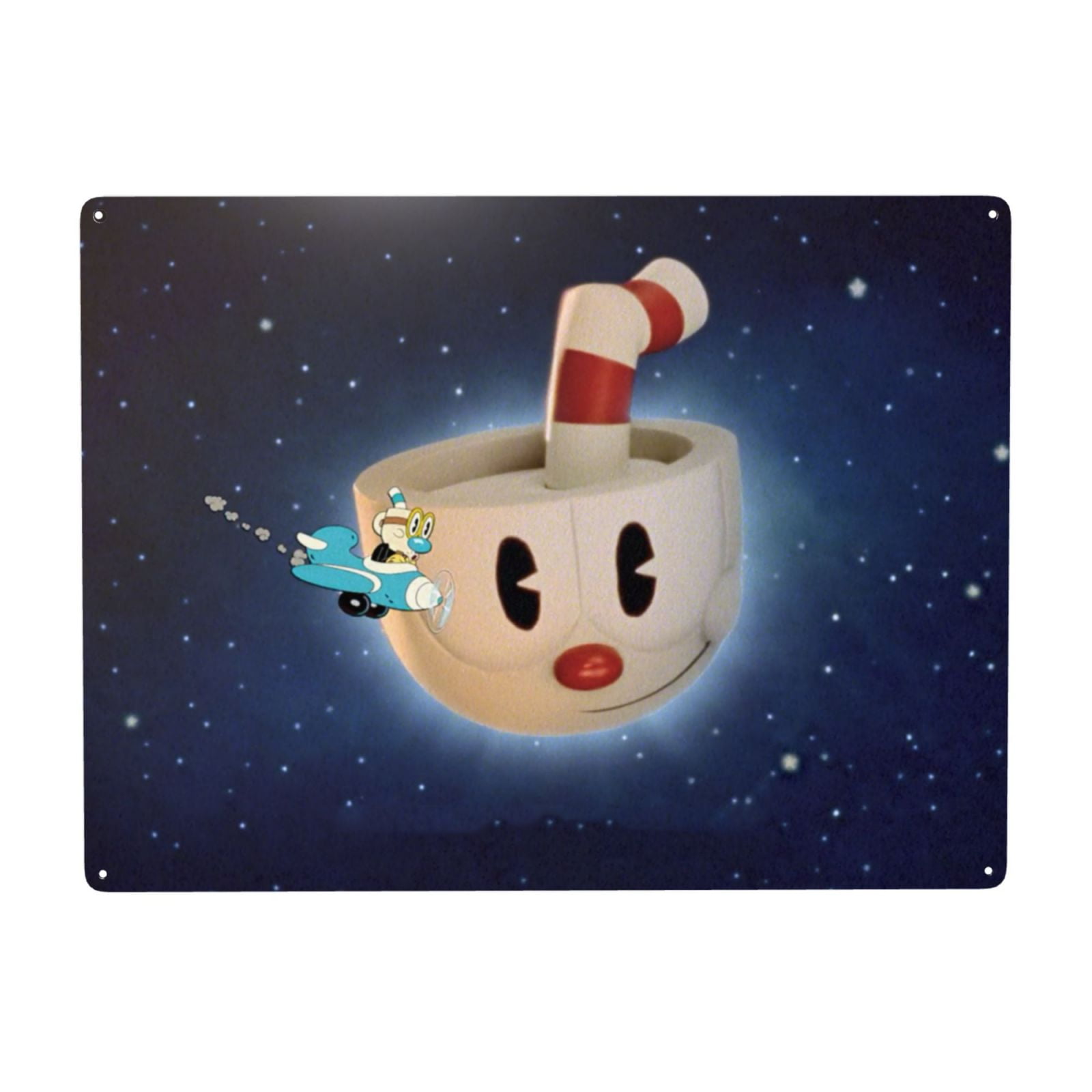 Cuphead Mugman Metal Sign Home Wall Art Decor Metal Tin Signs Vintage ...