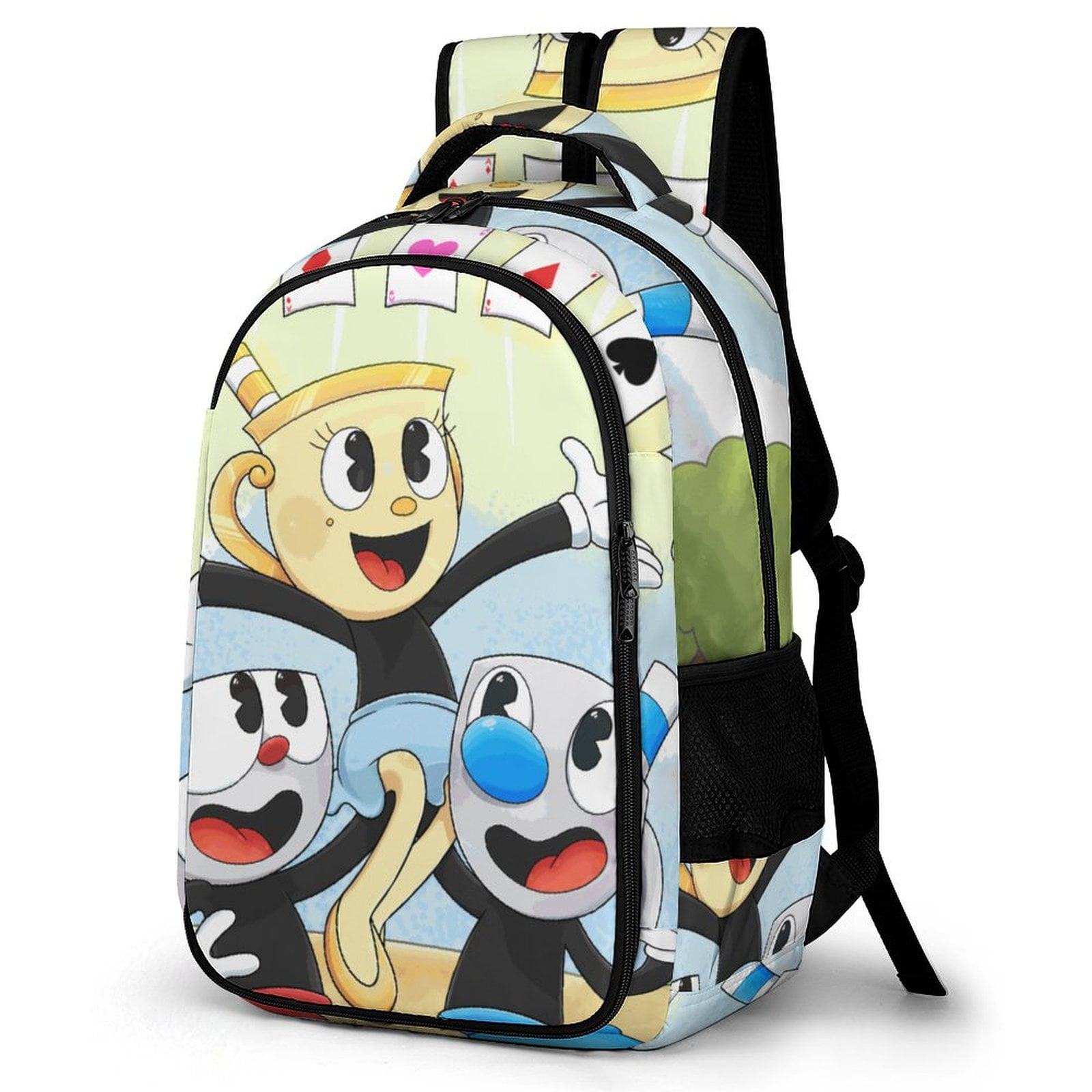 Cuphead Mugman Ms. Chalice School Bag Laptop Backpack Bookbag Satchel ...