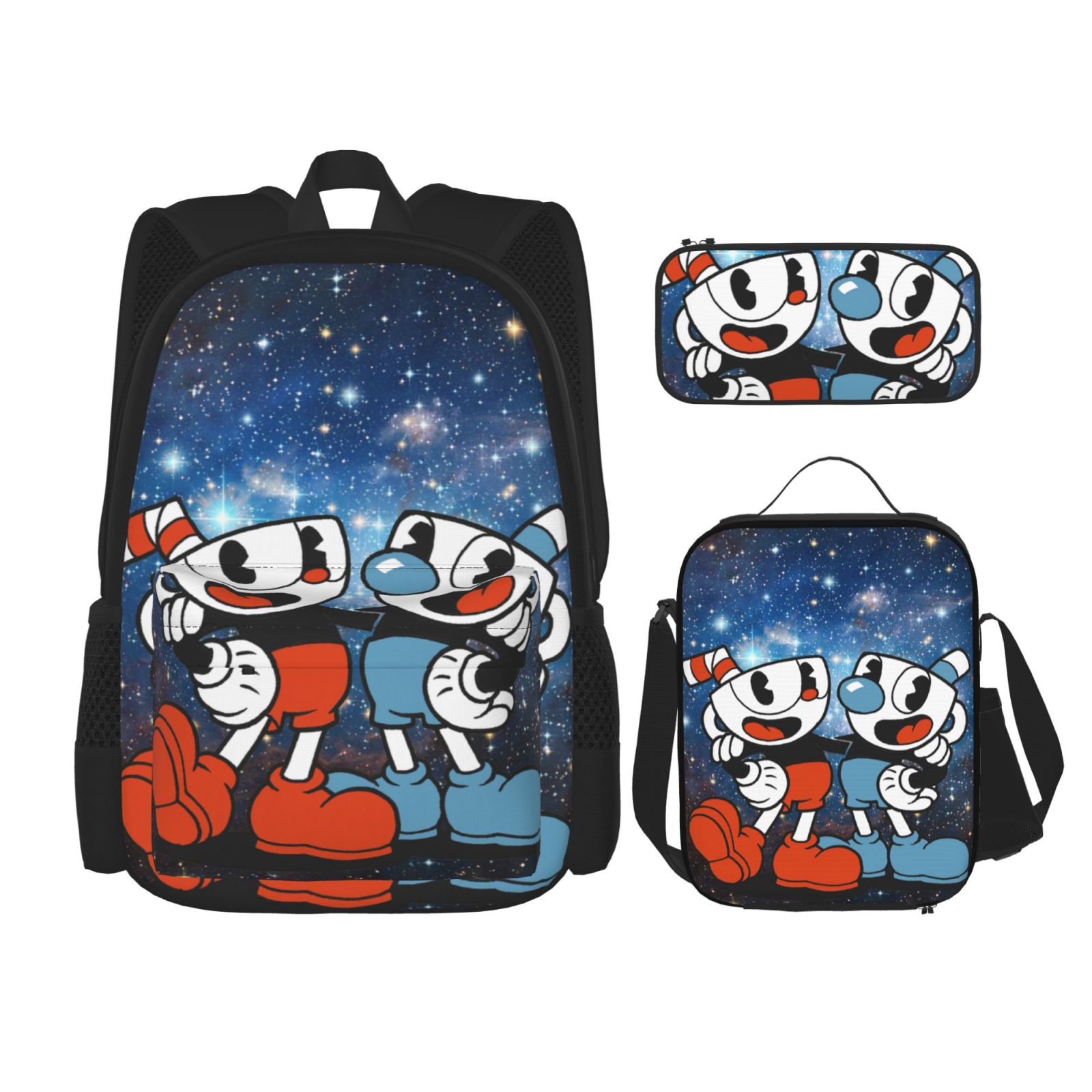Cuphead Mugman Travel Camping Work Backpack for Womens/Mens Gifts Basic ...