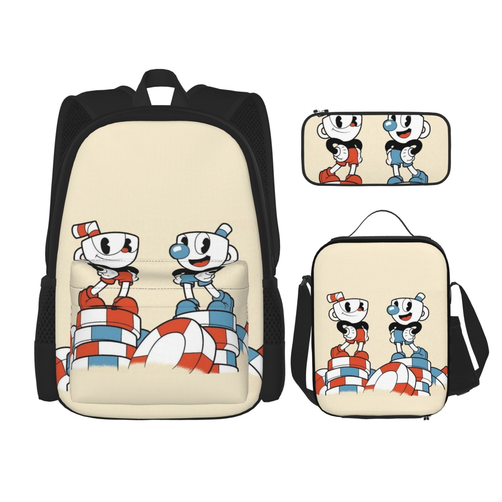 Cuphead Mugman Travel Camping Work Backpack for Womens/Mens Gifts Basic ...