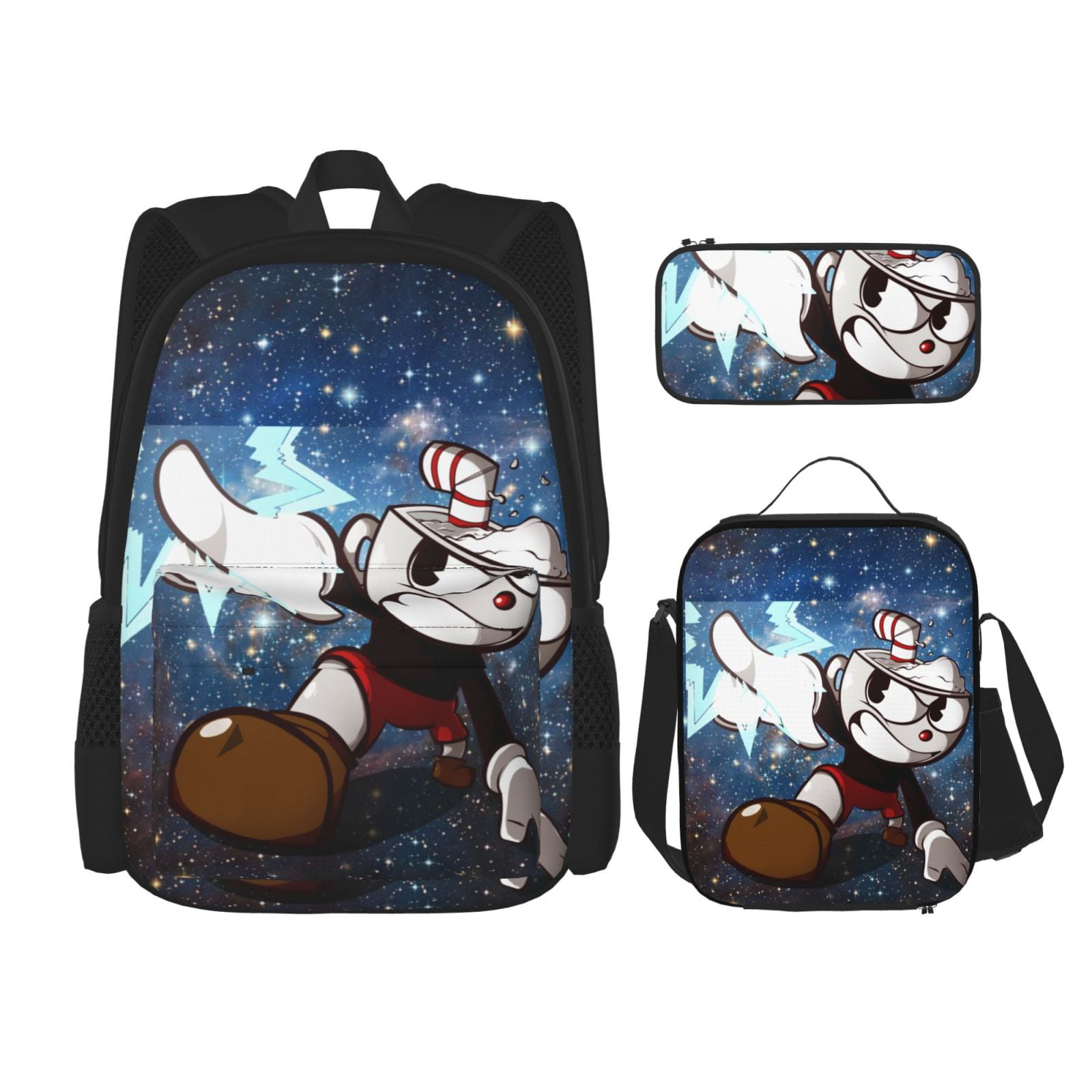 Cuphead Mugman Travel Camping Work Backpack for Womens/Mens Gifts ...
