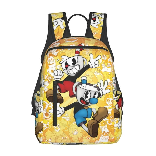 Cuphead Mugman Travel Camping Work Backpack for Womens/Mens Gifts Basic ...