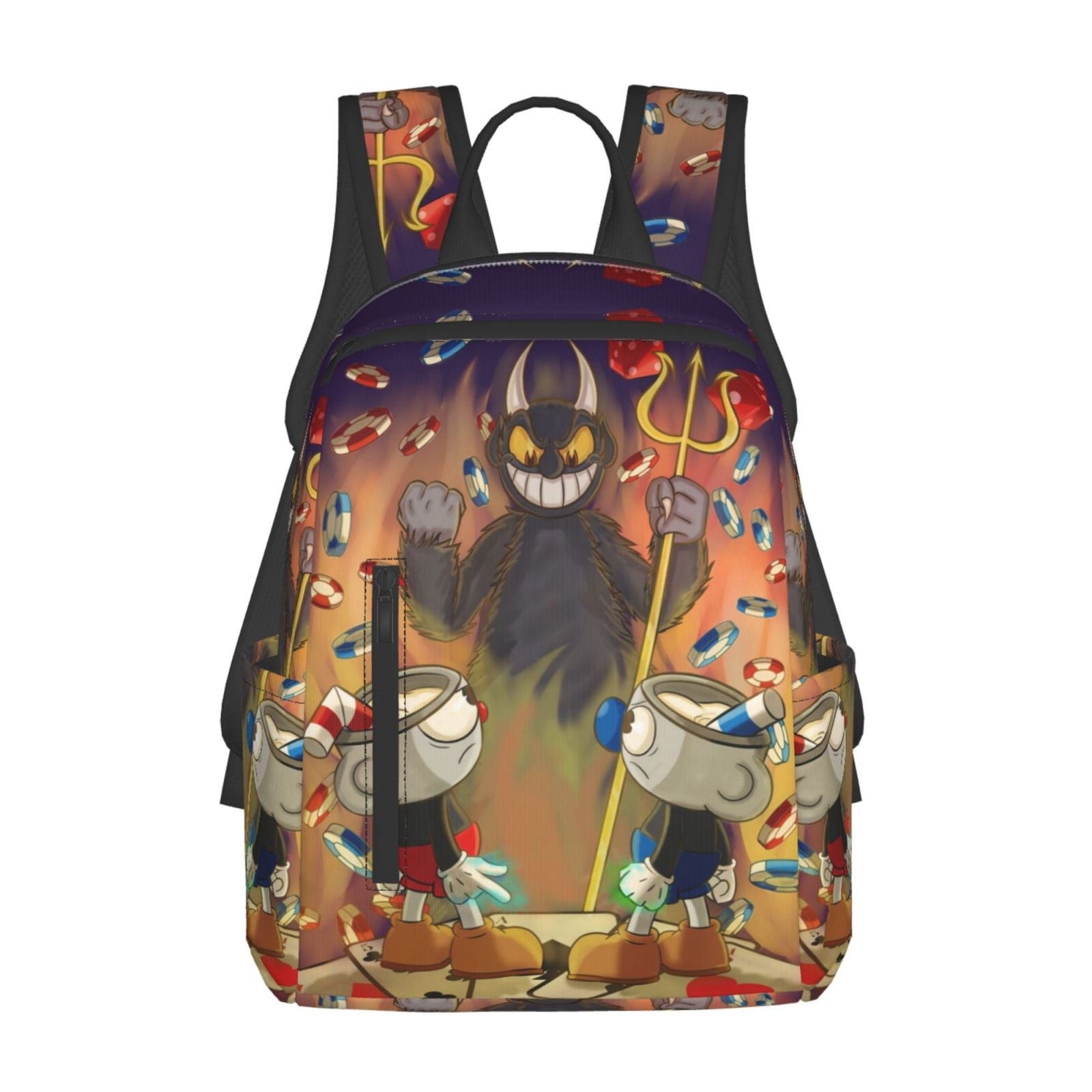 Cuphead Mugman Travel Camping Work Backpack for Womens/Mens Gifts Basic ...
