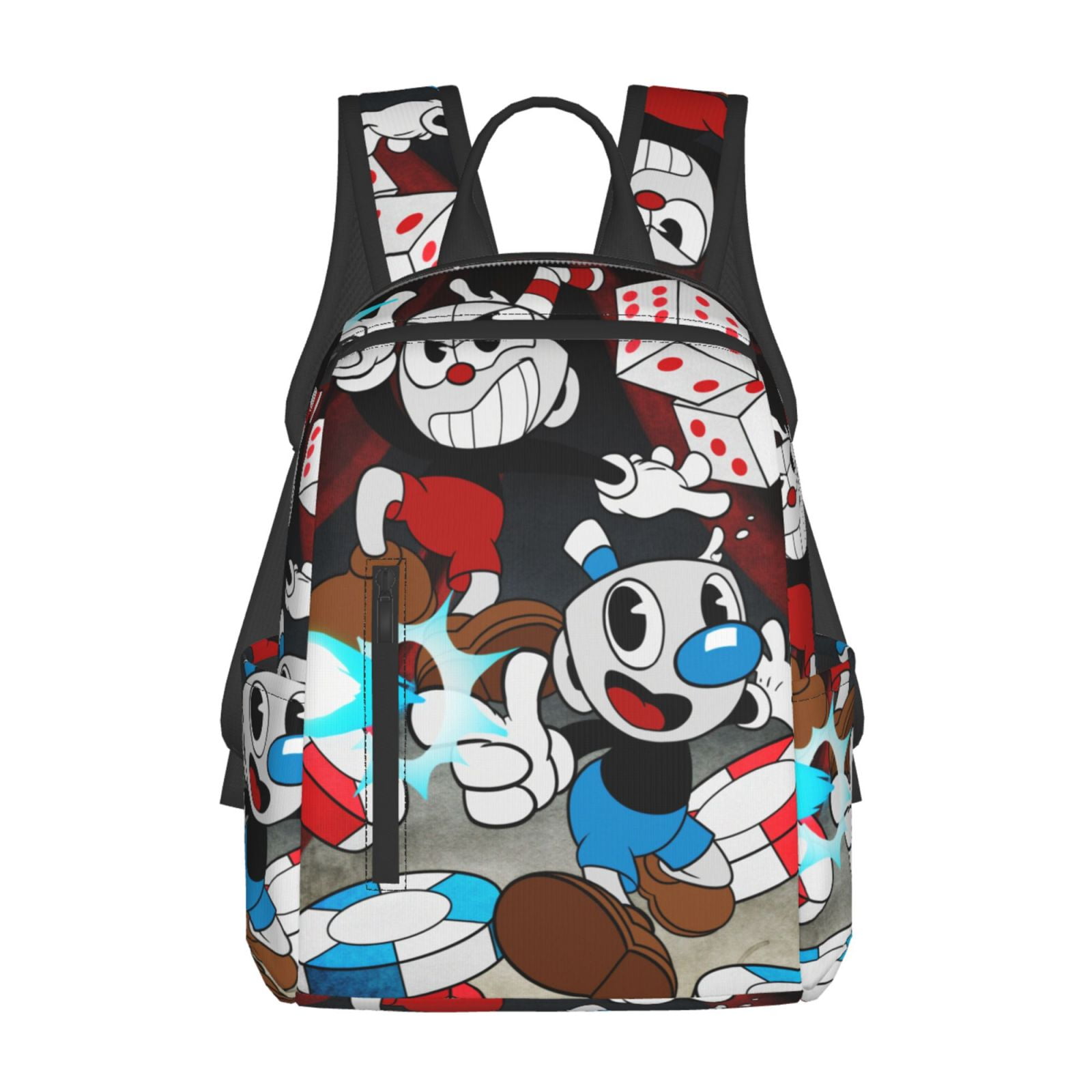 Cuphead Mugman Travel Camping Work Backpack for Womens/Mens Gifts ...
