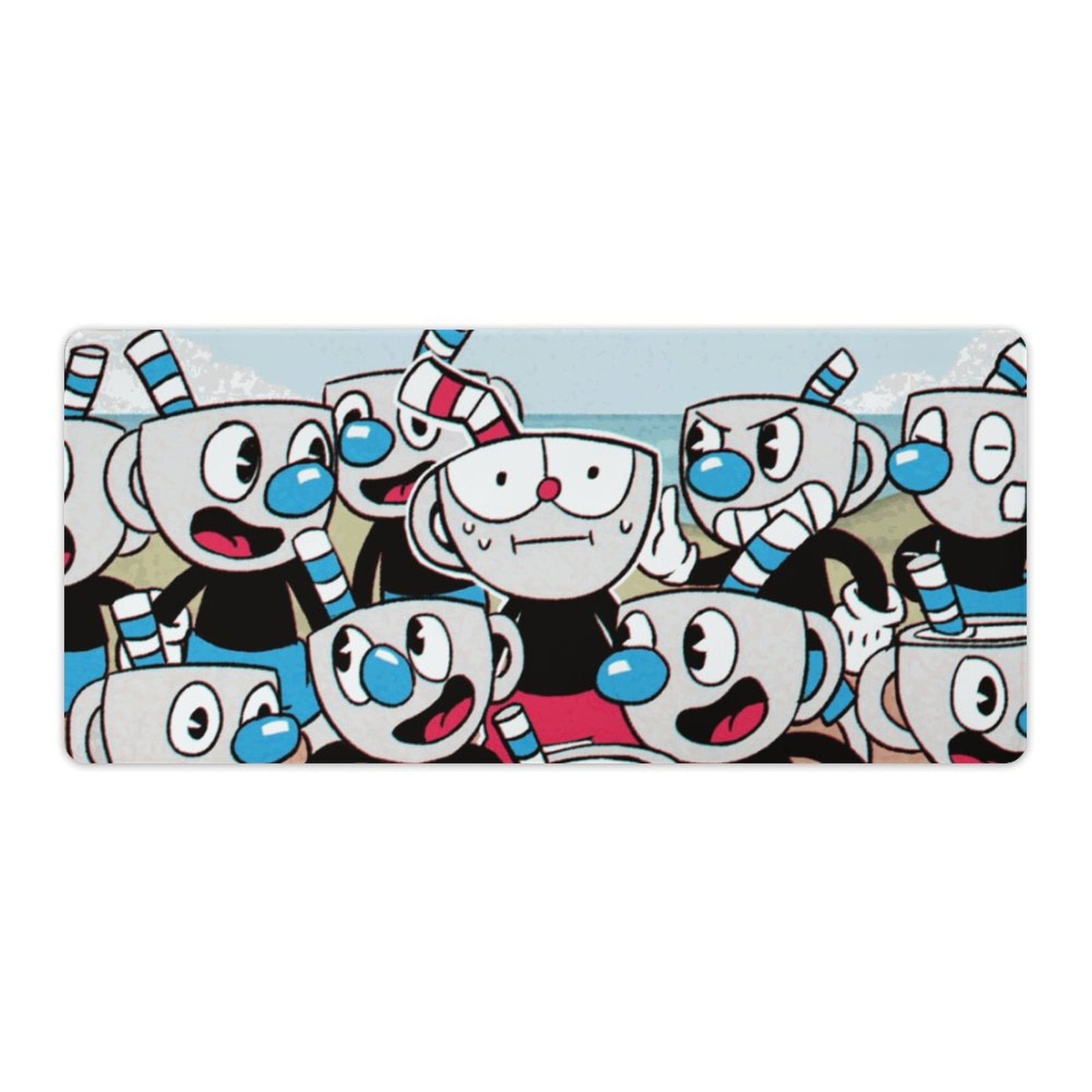 Cuphead Pattern Mouse Pad Extended Gaming No-sliped Large Desk Mat ...
