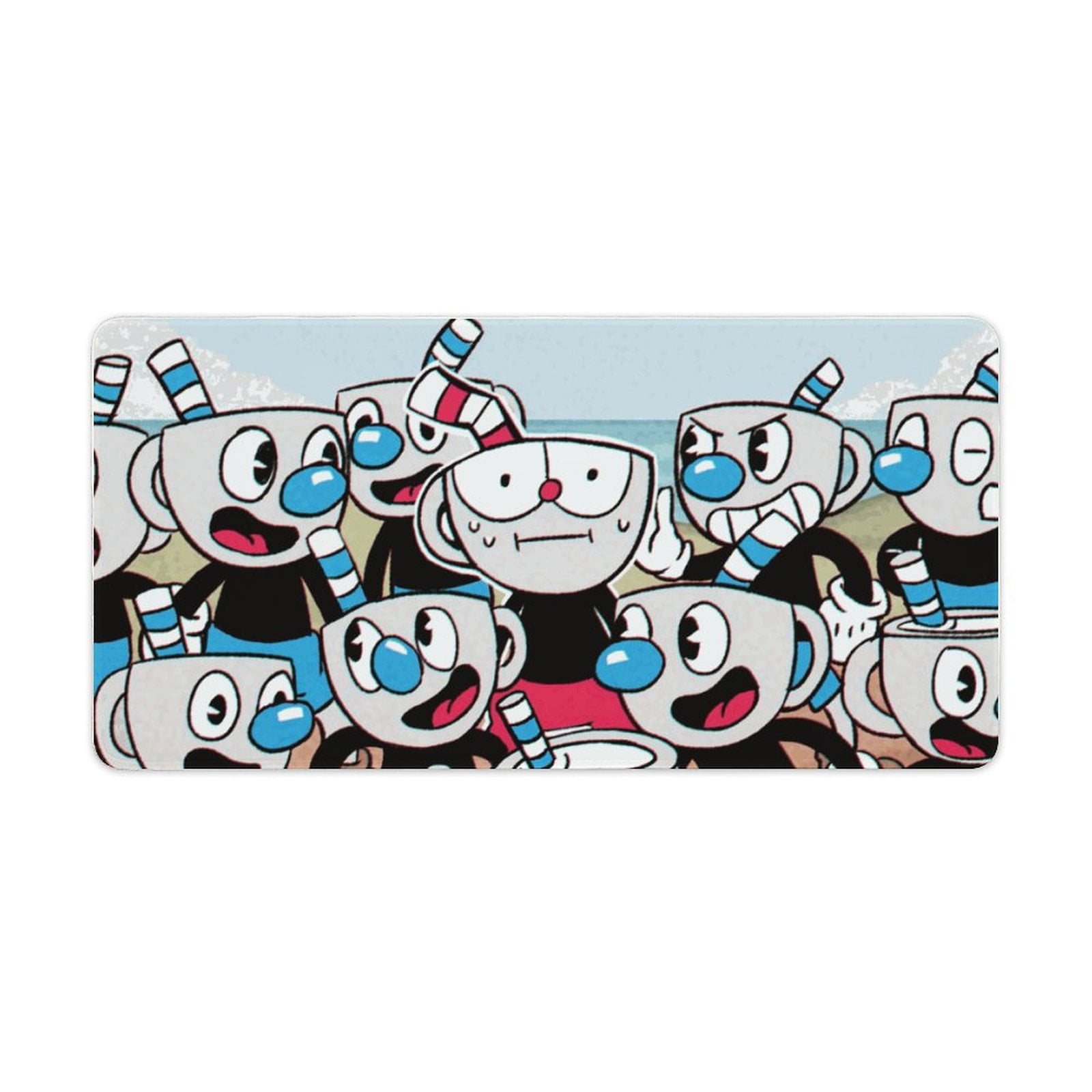 Cuphead Pattern Mouse Pad Extended Gaming No-sliped Large Desk Mat ...