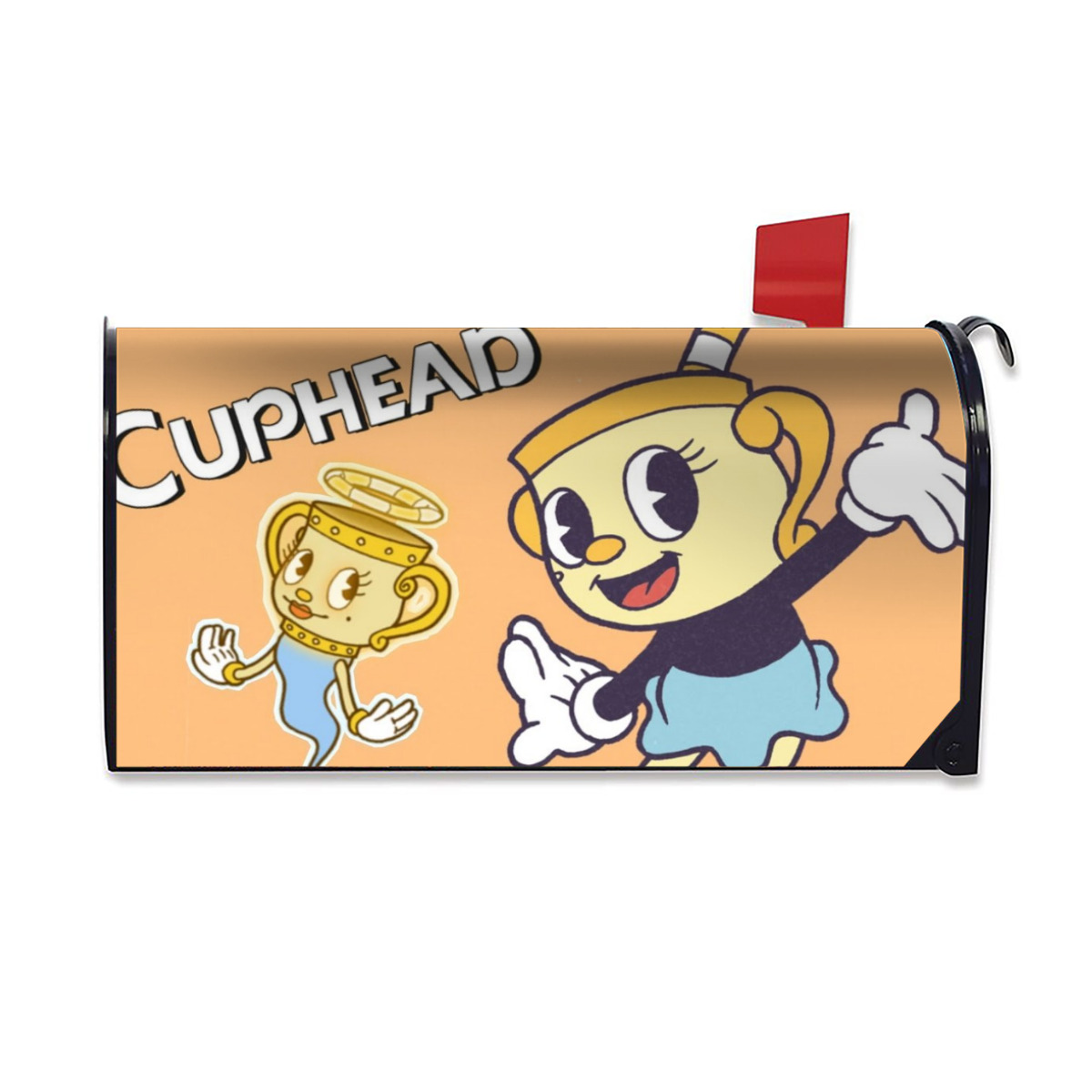 Cuphead Personalized mailbox cover both sides customized, post box ...