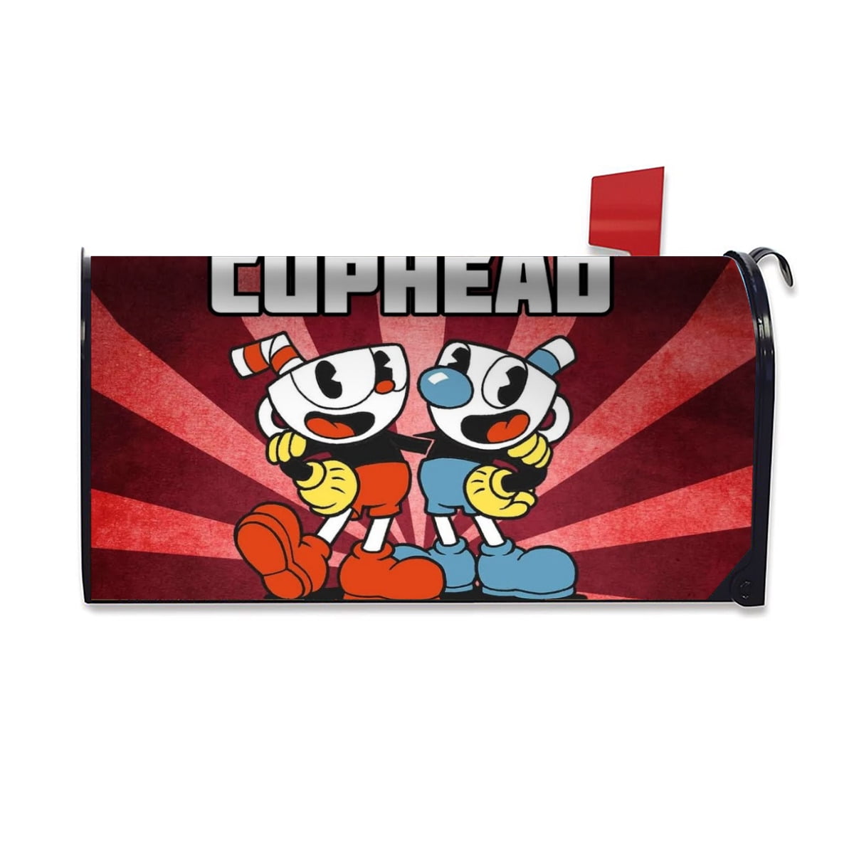 Cuphead Personalized mailbox cover both sides customized, post box ...