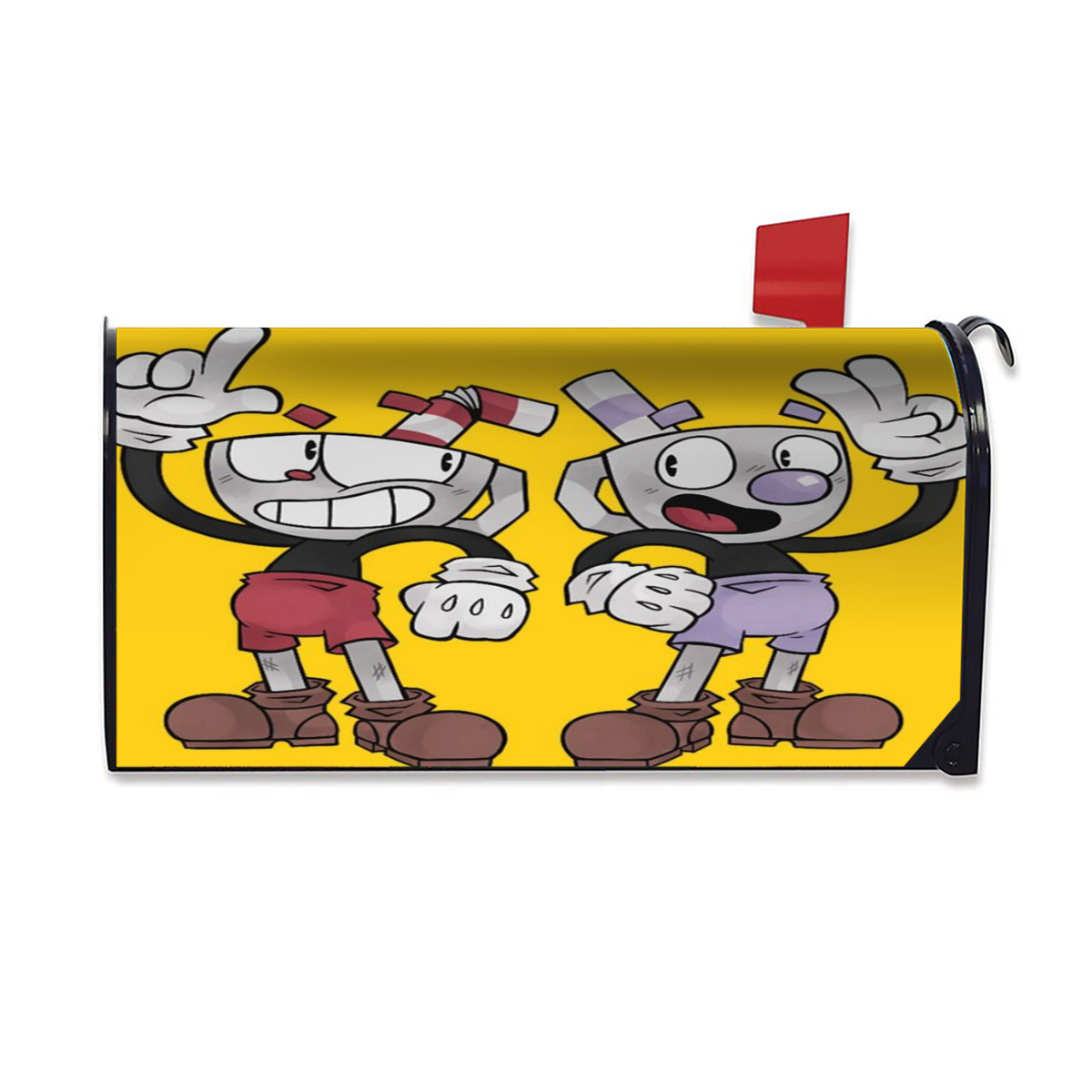 Cuphead Personalized mailbox cover both sides customized, post box ...