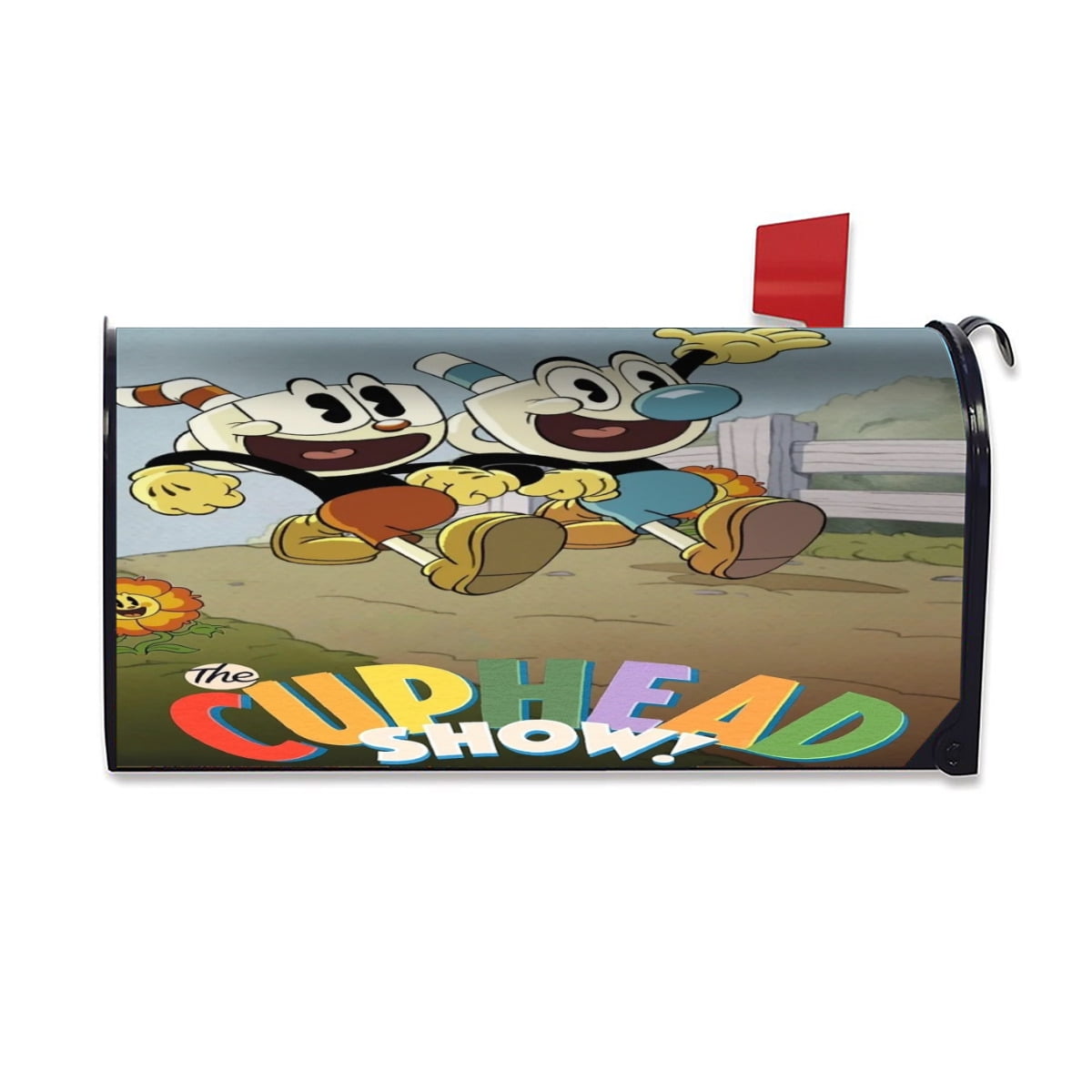 Cuphead Personalized mailbox cover both sides customized, post box ...
