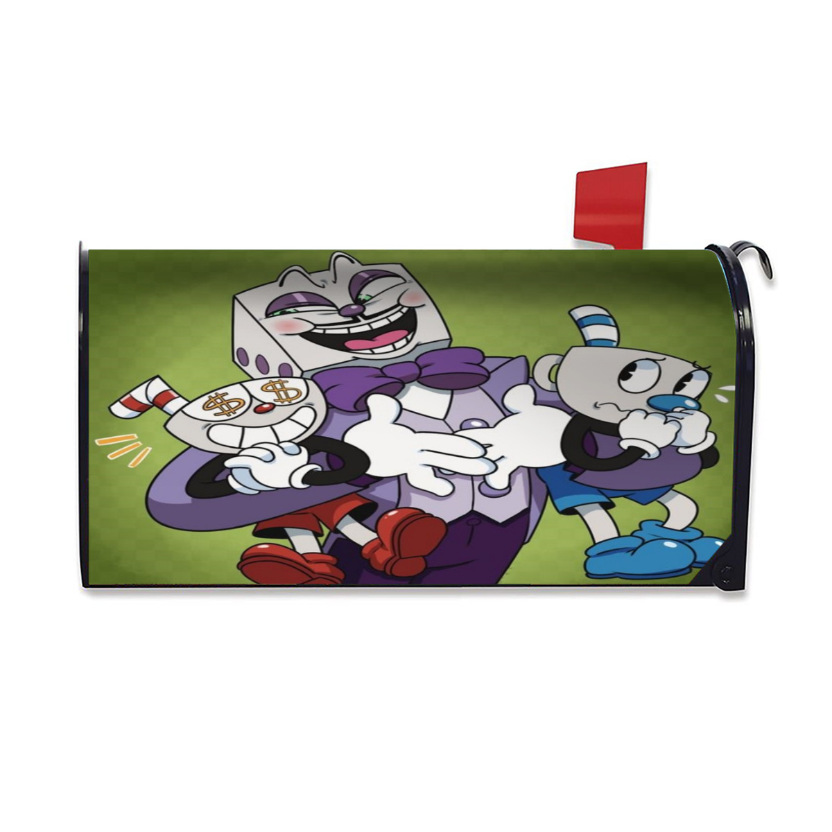 Cuphead Personalized mailbox cover both sides customized, post box ...