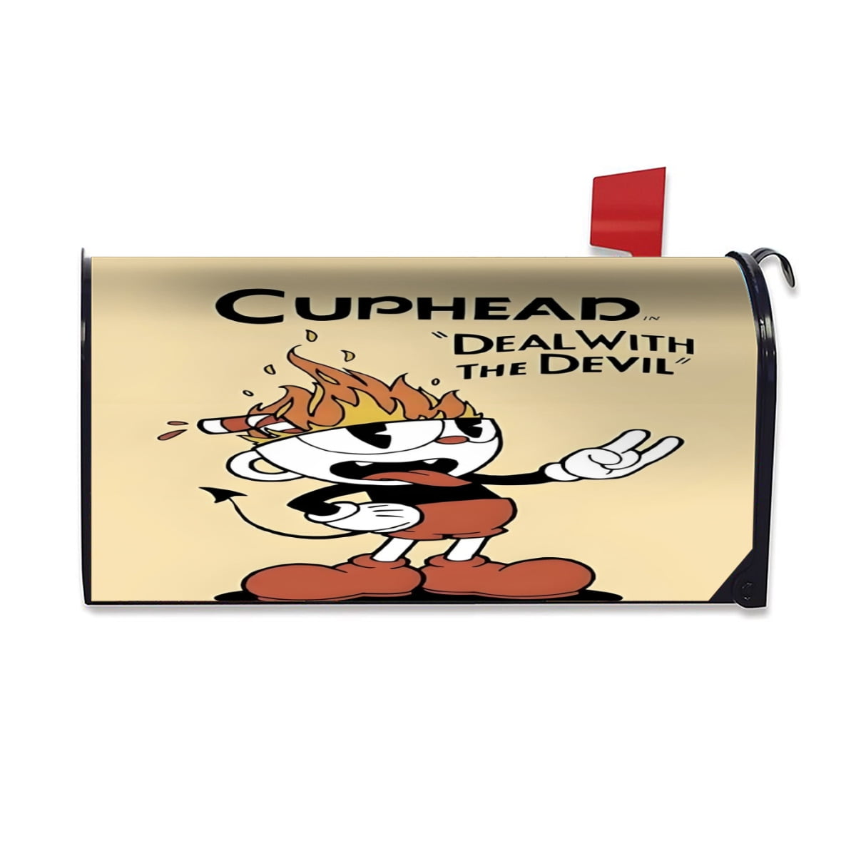 Cuphead Personalized mailbox cover both sides customized, post box ...