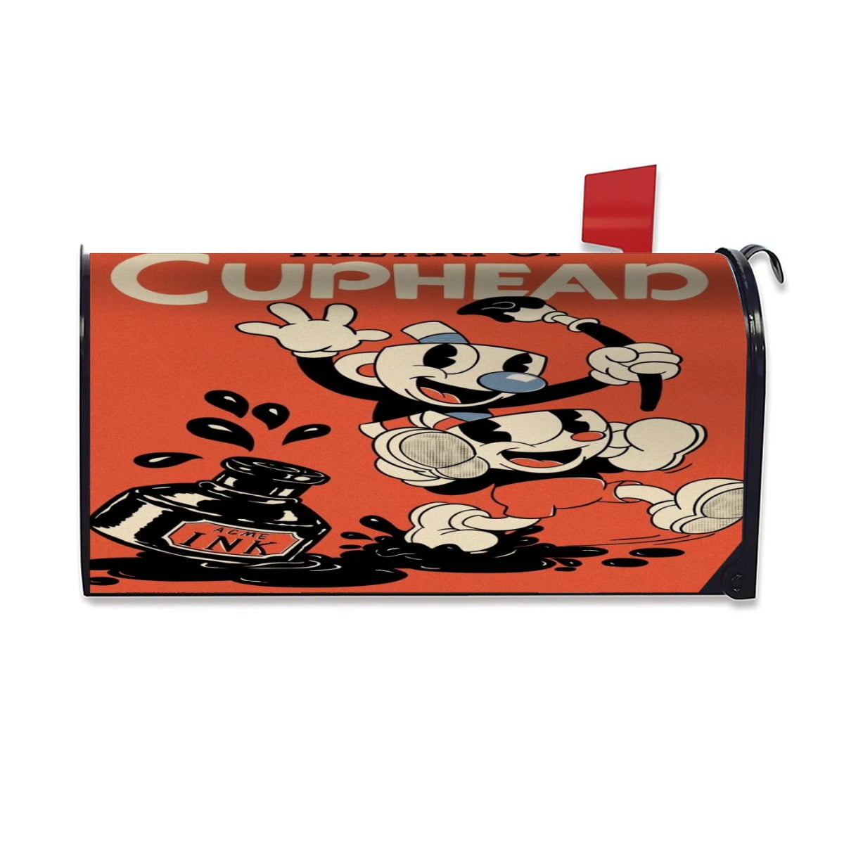 Cuphead Personalized mailbox cover both sides customized, post box ...