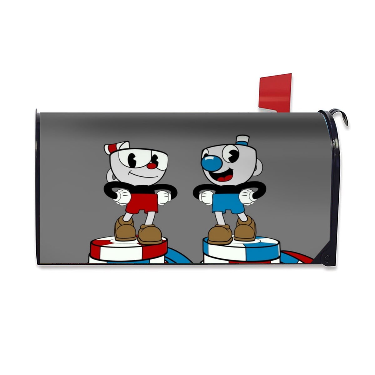 Cuphead Personalized mailbox cover both sides customized, post box ...