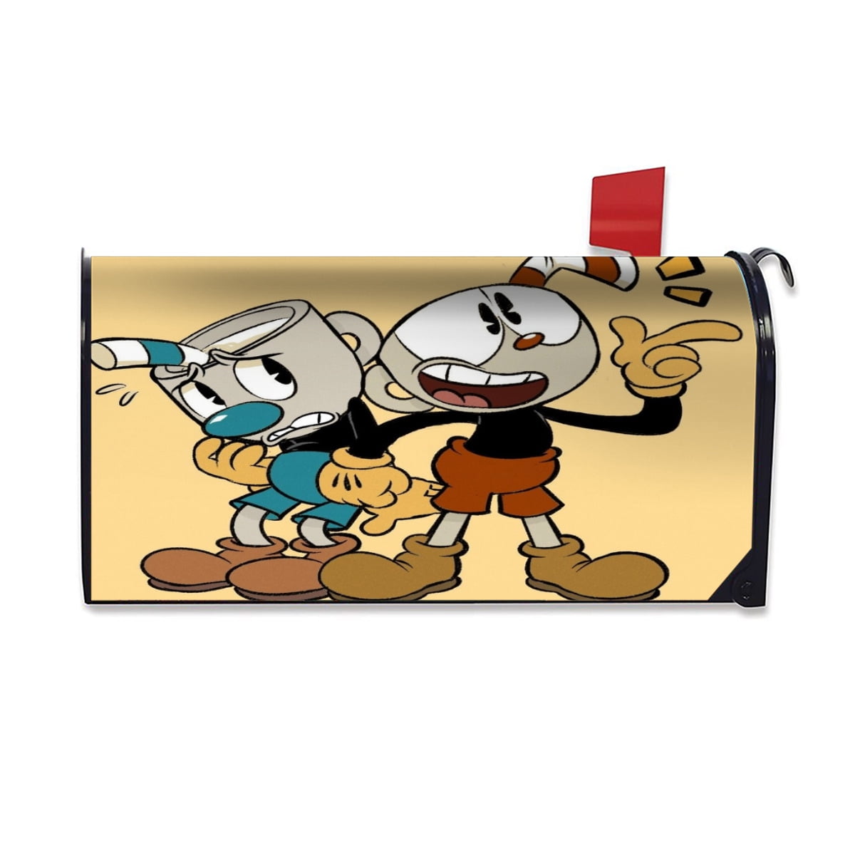 Cuphead Personalized mailbox cover both sides customized, post box ...