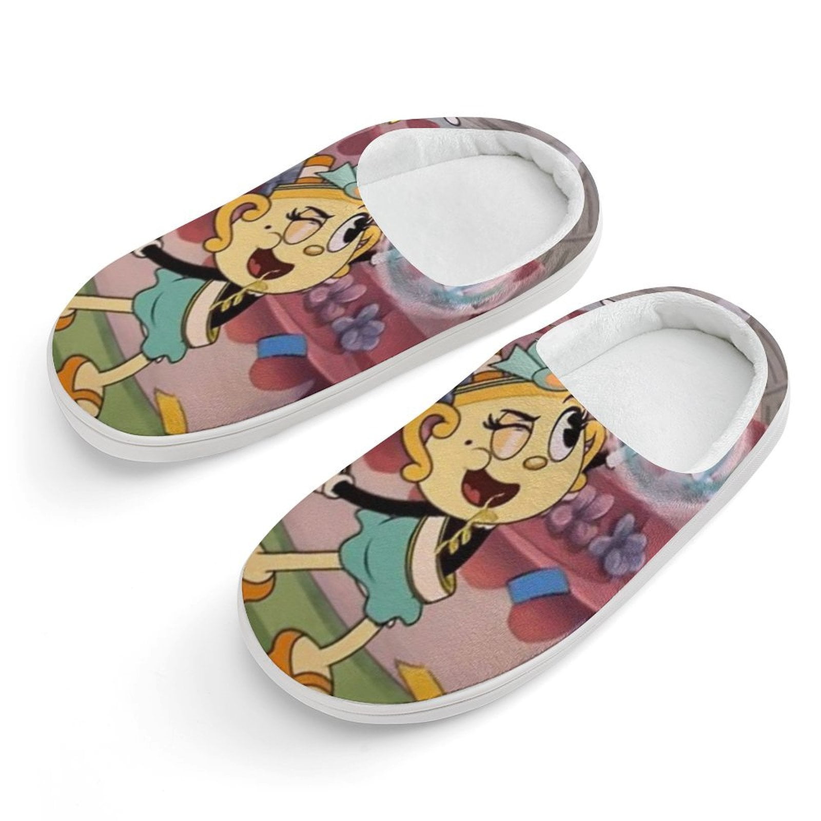 Cuphead Show Mugman Chalice Kid's Cotton Slippers Winter Warm Soft ...
