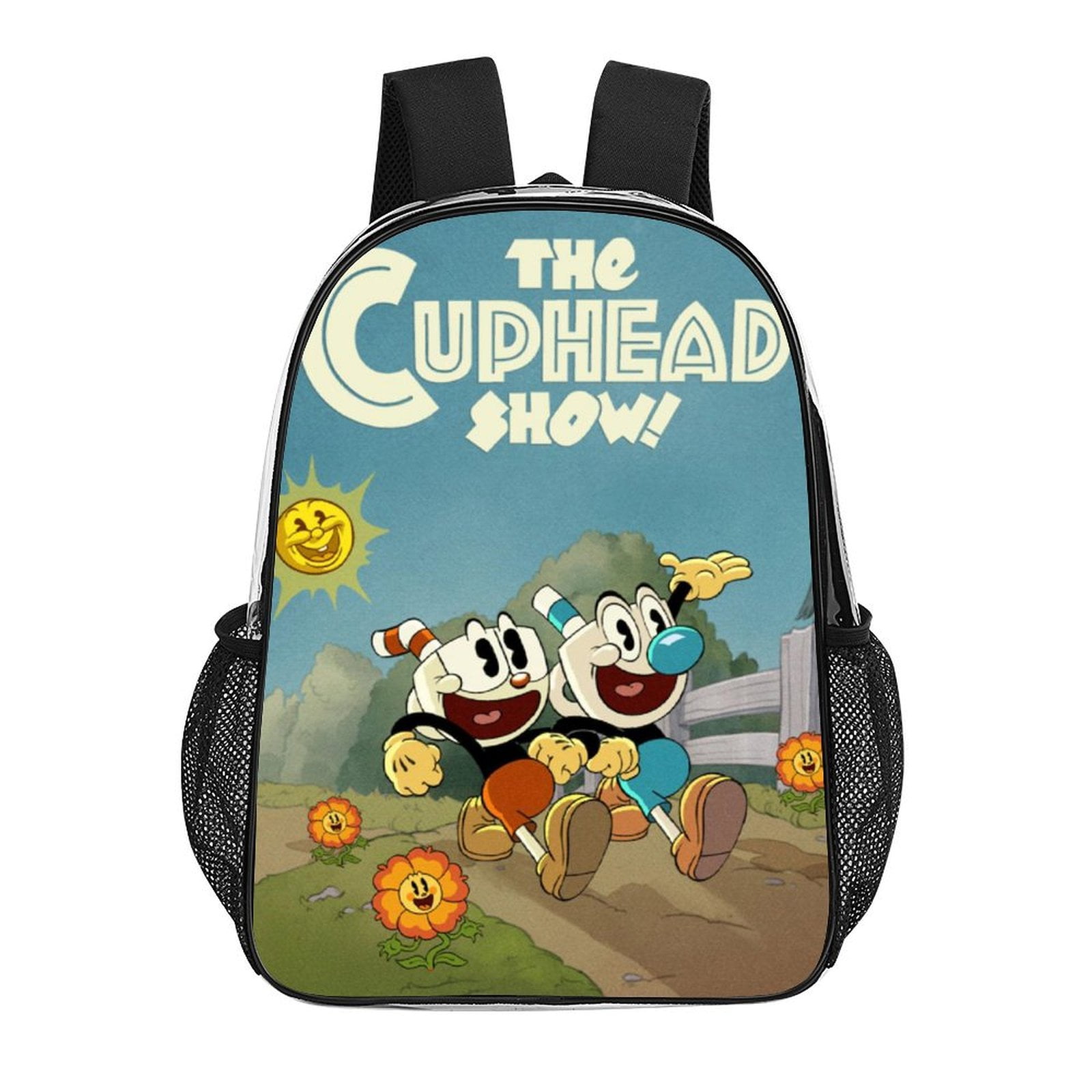 The Cuphead Show Mugman Clear Backpack Transparent Bag 17 Inch Large ...