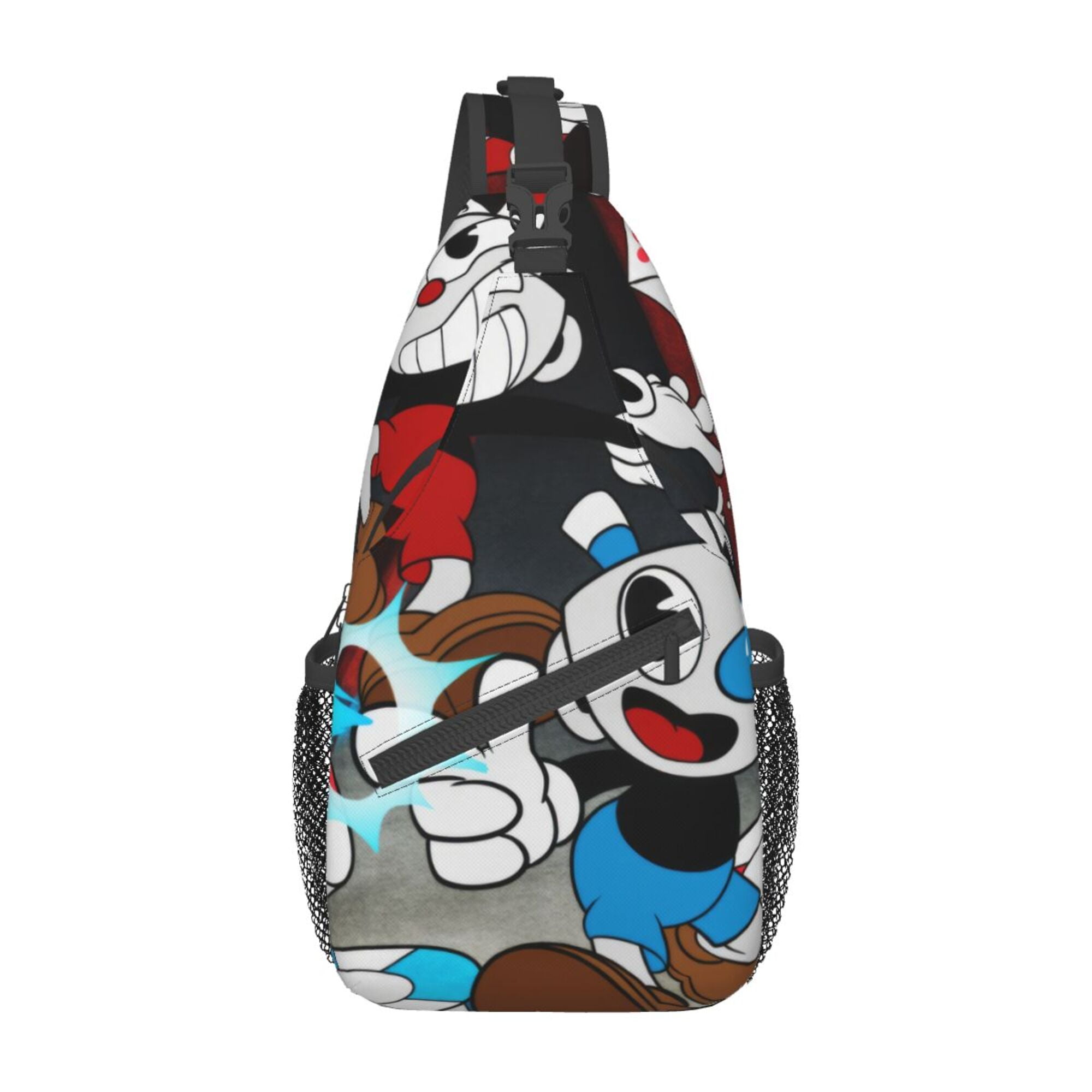 Cup-Head Sling Bag Mens Crossbody Bag Travel Hiking Chest Bag Daypack ...