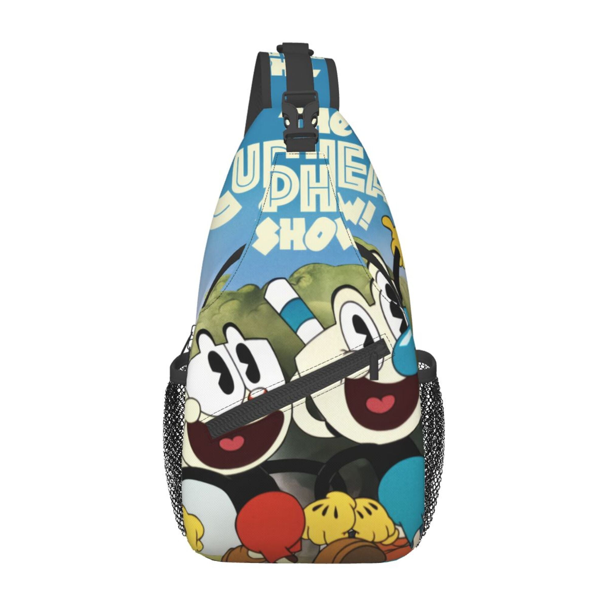 Cup-Head Sling Bag Mens Crossbody Bag Travel Hiking Chest Bag Daypack ...