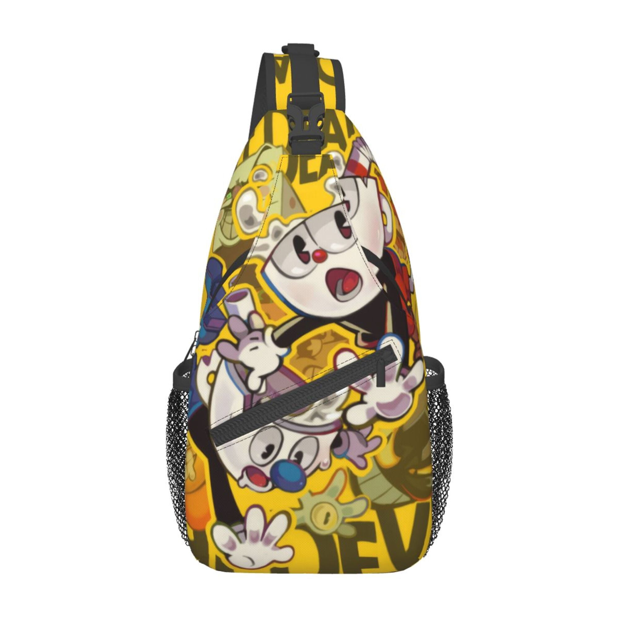 Cup-Head Sling Bag Mens Crossbody Bag Travel Hiking Chest Bag Daypack ...