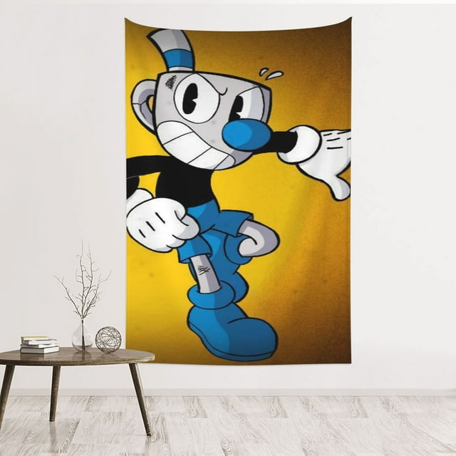 Cuphead Tapestry Poster Printing Wall Hanging Tapestries Wall Art ...