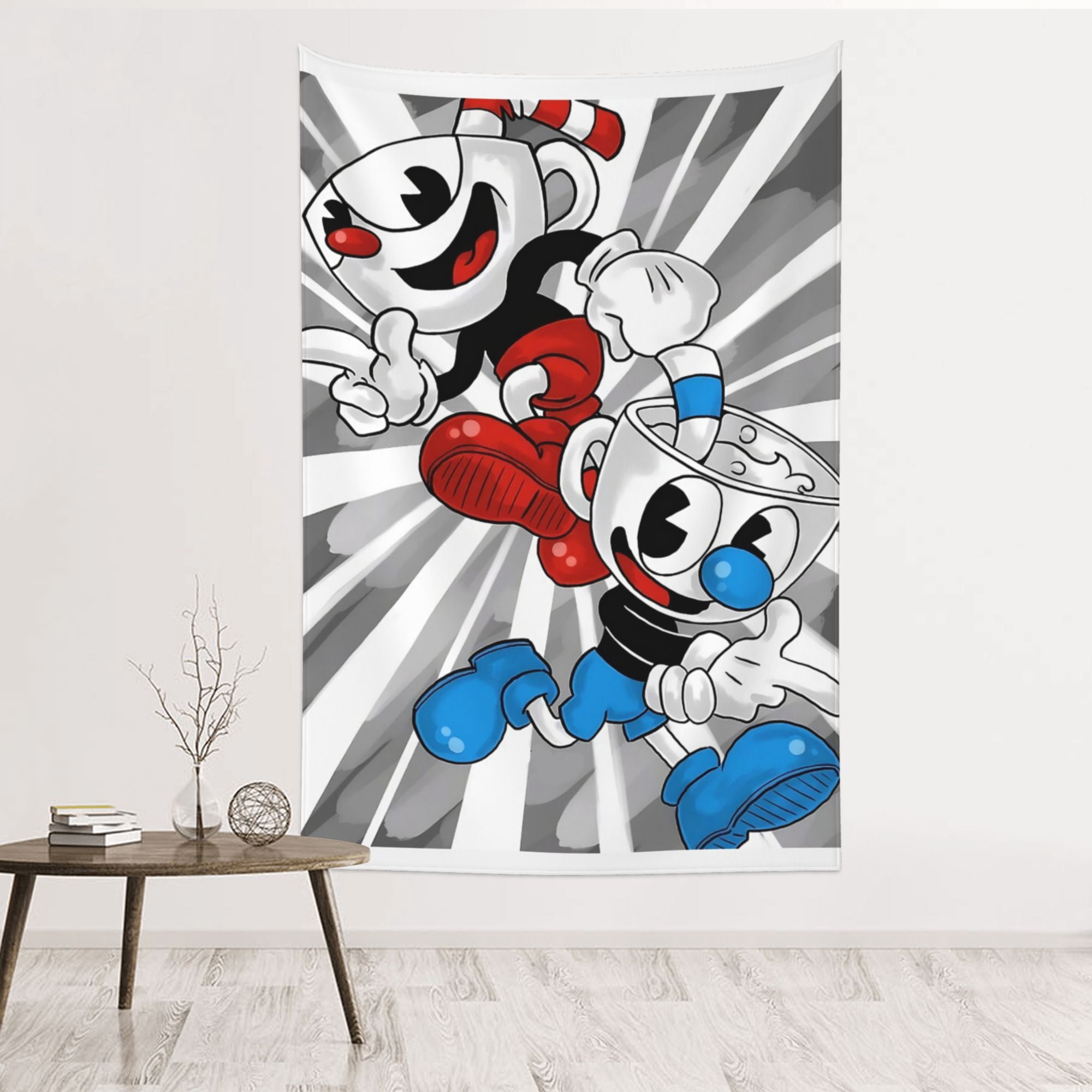 Cuphead Tapestry Poster Printing Wall Hanging Tapestries Wall Art ...