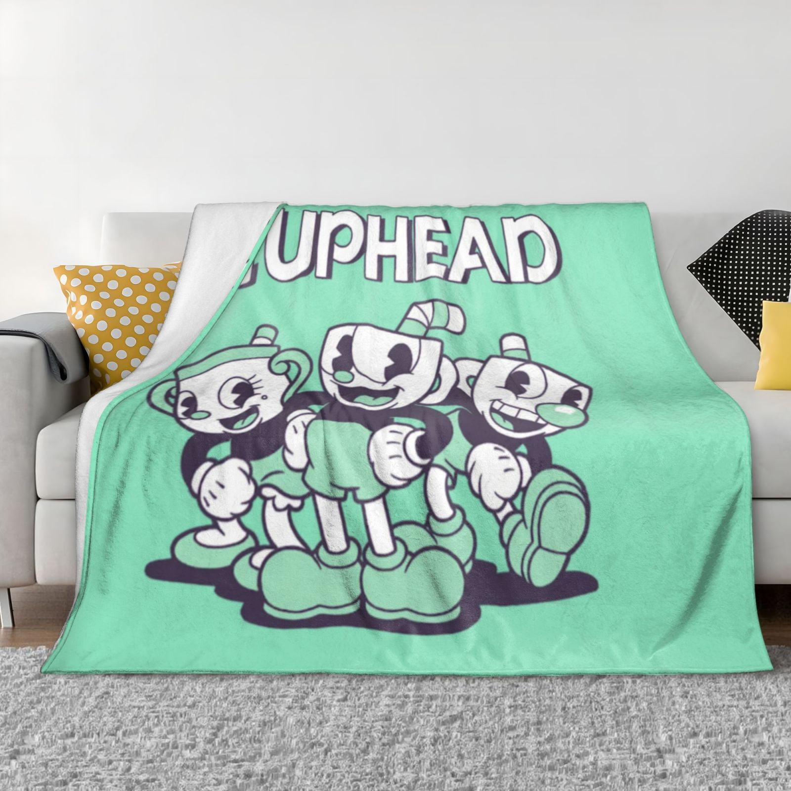 Cuphead The Delicious Last Course Flannel Blanket Ultra-Soft Micro ...