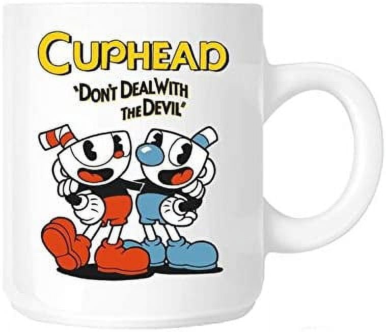 Cuphead coffee mug Videogame Cuphead"Don't deal the devil" funny cup ...