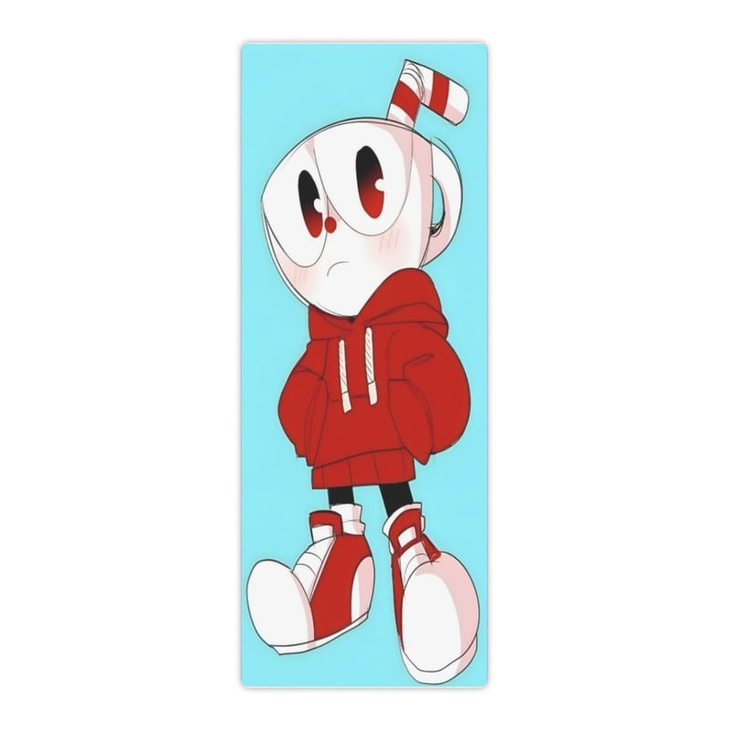 Cuphead pattern yoga mat makes every practice full of inspiration and ...