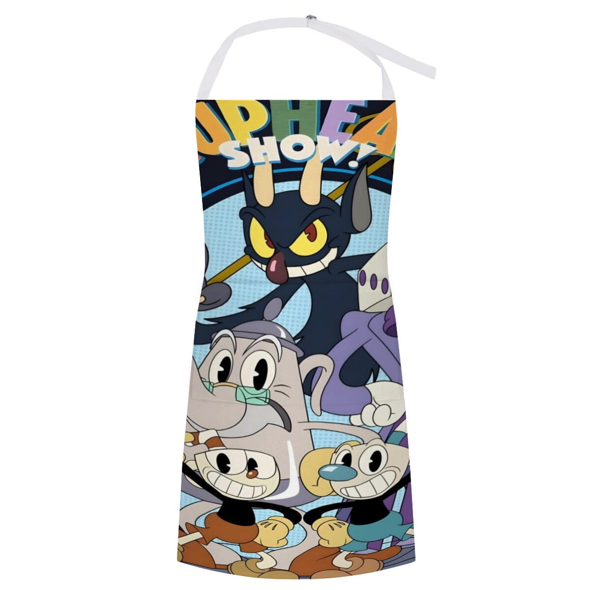 Cuphead-theme Cooking Aprons Home Essentials Grilling Kitchen Aprons ...