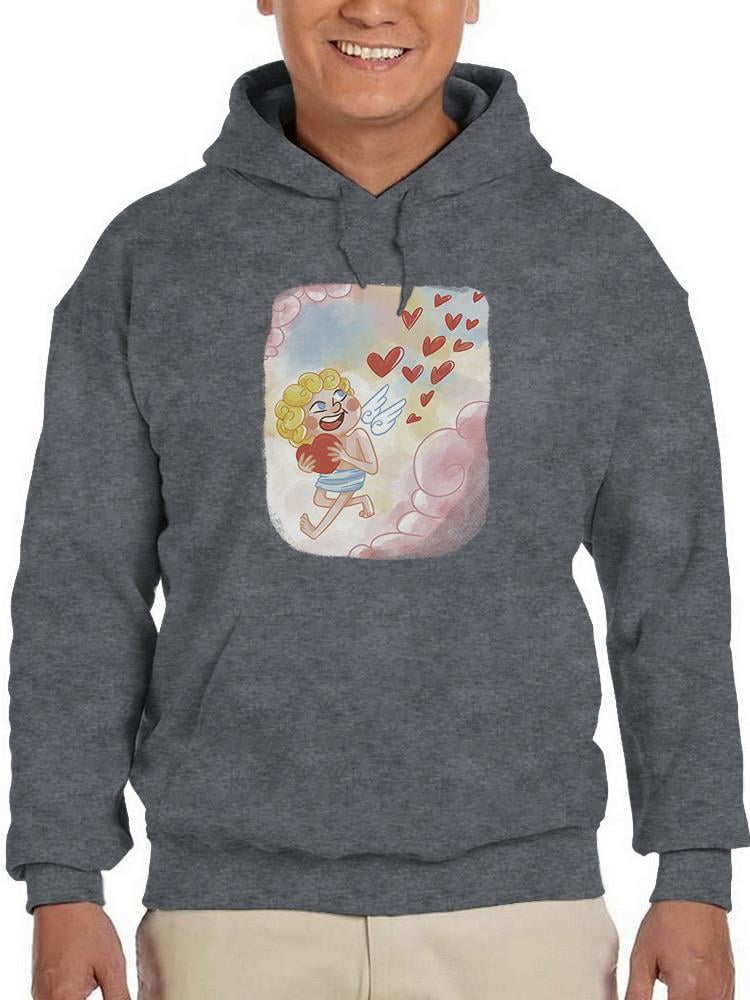 Cupid And Hearts Hoodie Men -Smartprints Designs, Male x-Large ...