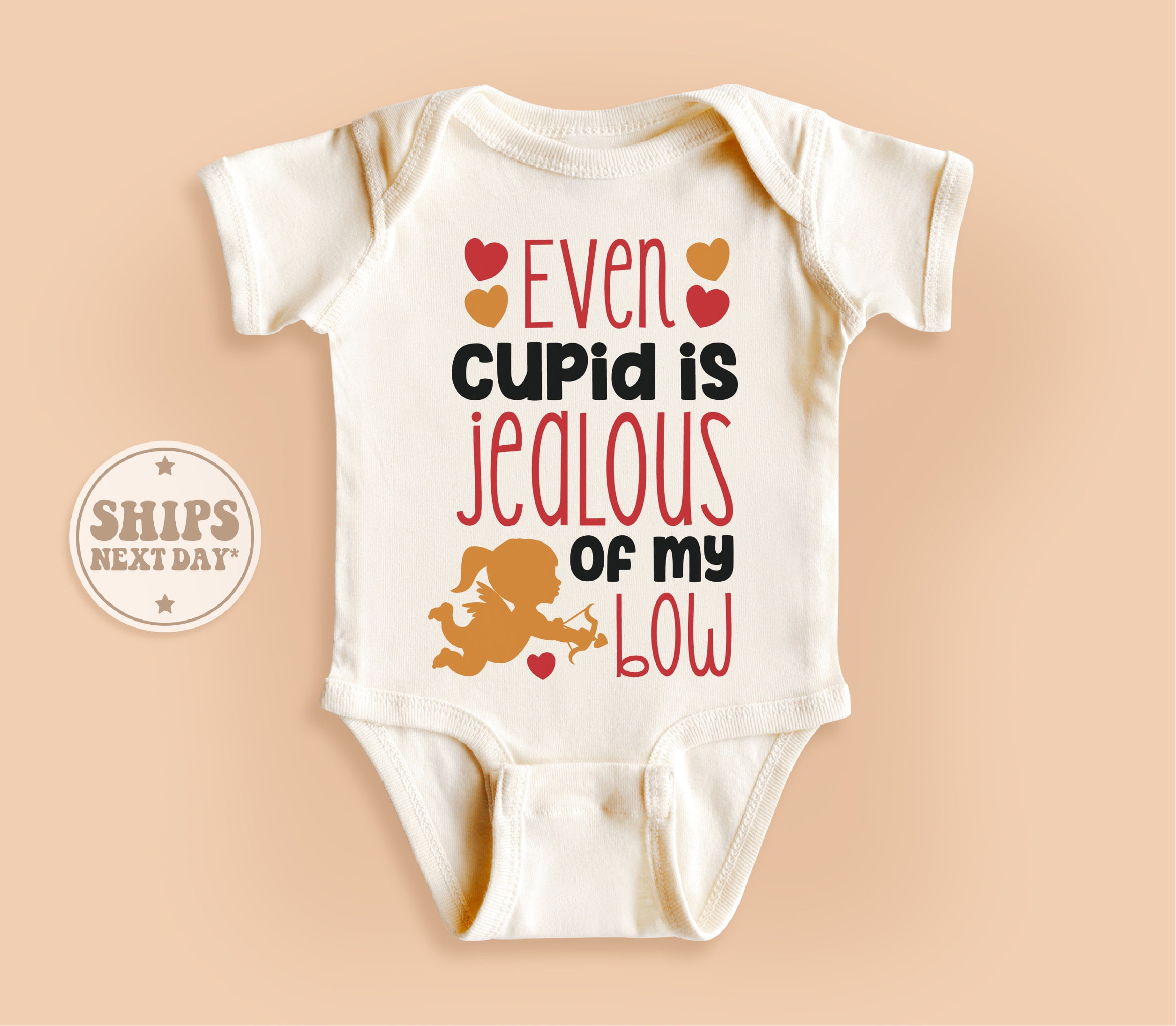 Cupid Baby Onesie, Even Cupid Is Jealous Of My Bow Bodysuit, First ...