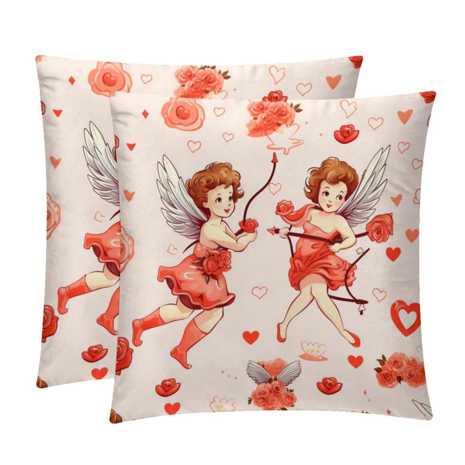 Cupid Covers Set of 2 with Unique Patterns for Bed, Chair Pillow Covers ...