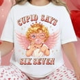 Cupid Days 67 Retro Funny Valentine Graphic T-Shirt, Number Meme Love ...