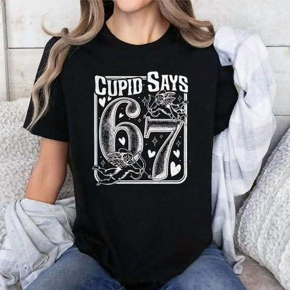 Cupid Days 67 Retro Love T-shirt, Valentines Day T-shirt, Sizes S-5XL ...
