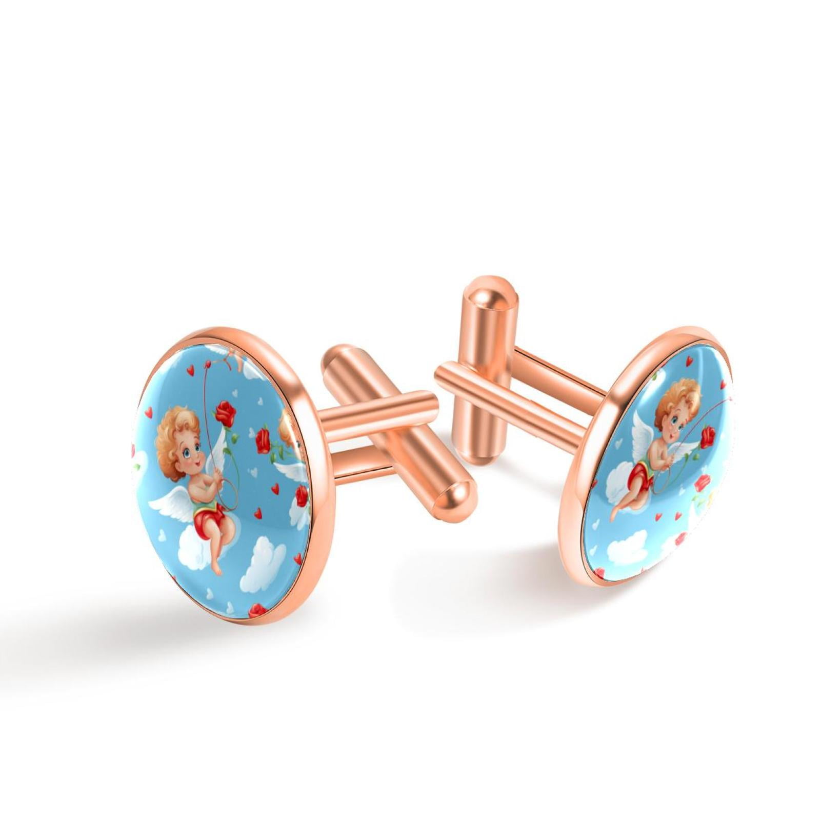 Cupid Elegant Stainless Steel Cufflink Set for Formal Attire -for ...