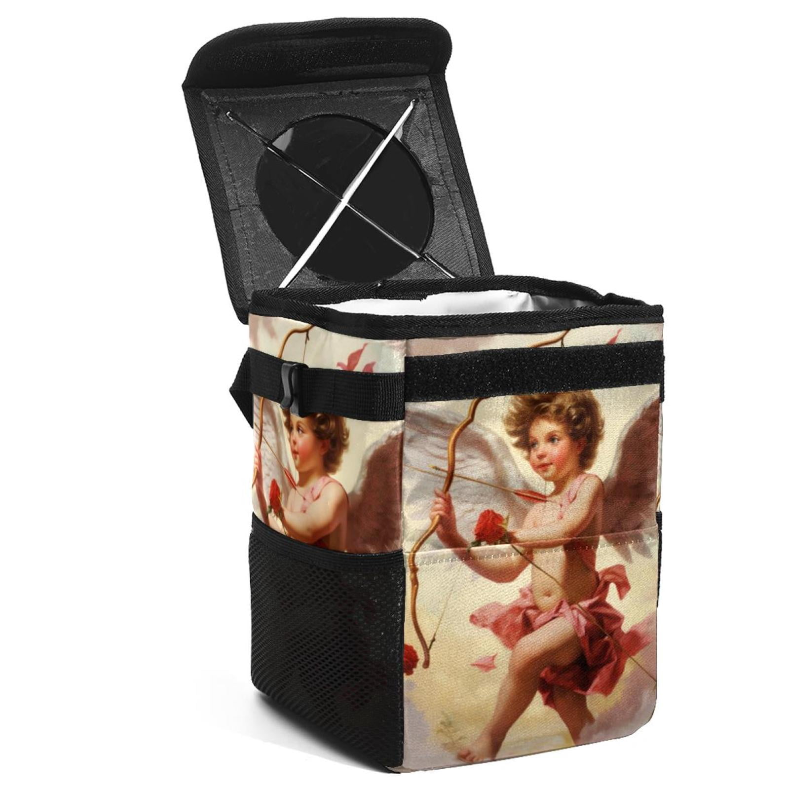 Cupid Foldable Car Garbage Can with Lid, Leak-proof, Hanging Storage ...