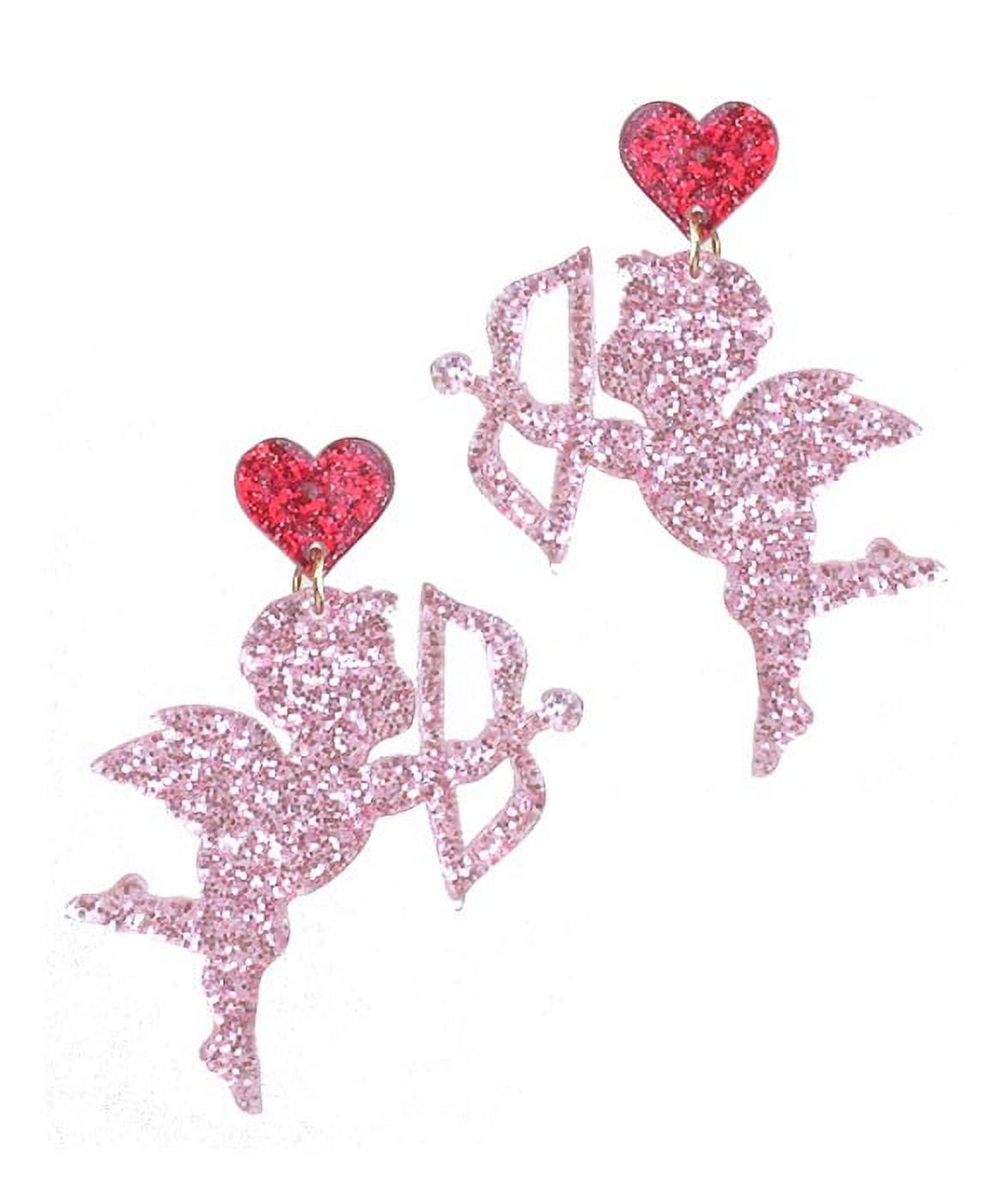 Cupid Heart Earrings - Walmart.com