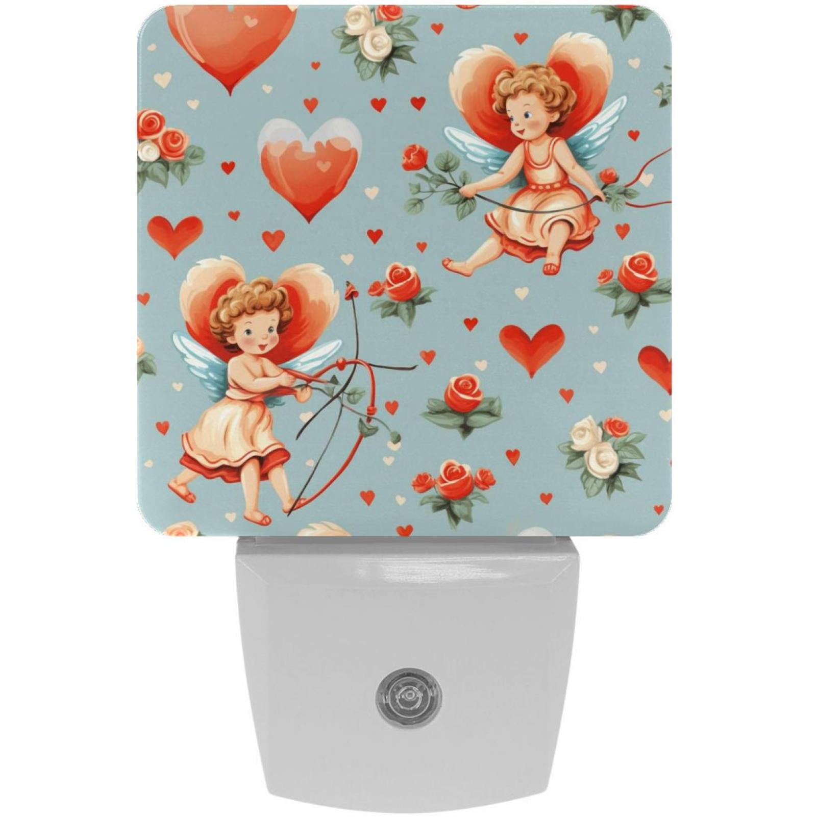 Cupid LED Square Night Lights - Bright and Compact Bedroom or Bathroom ...