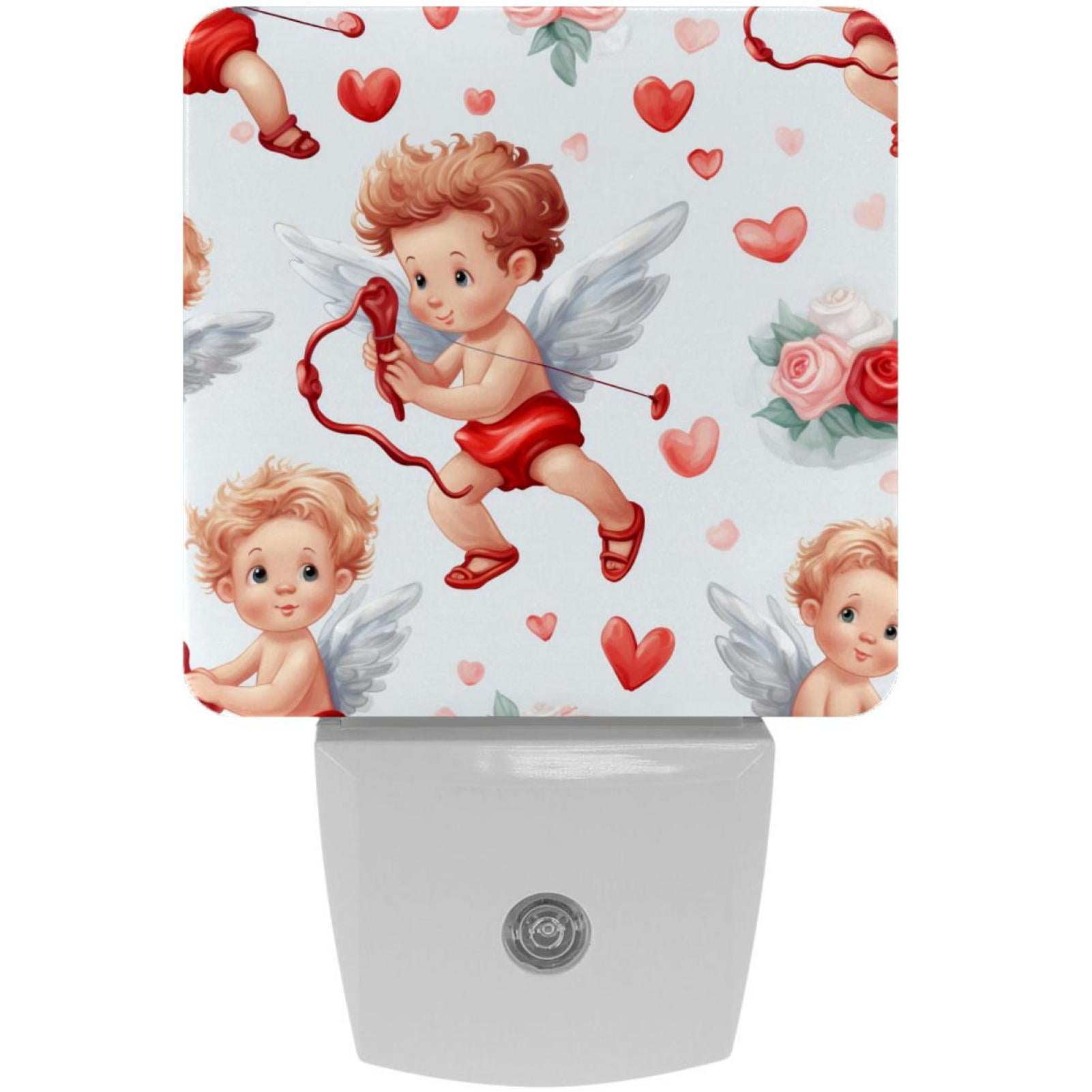 Cupid LED Square Night Lights - Energy Efficient Bedside Lamp with Soft ...