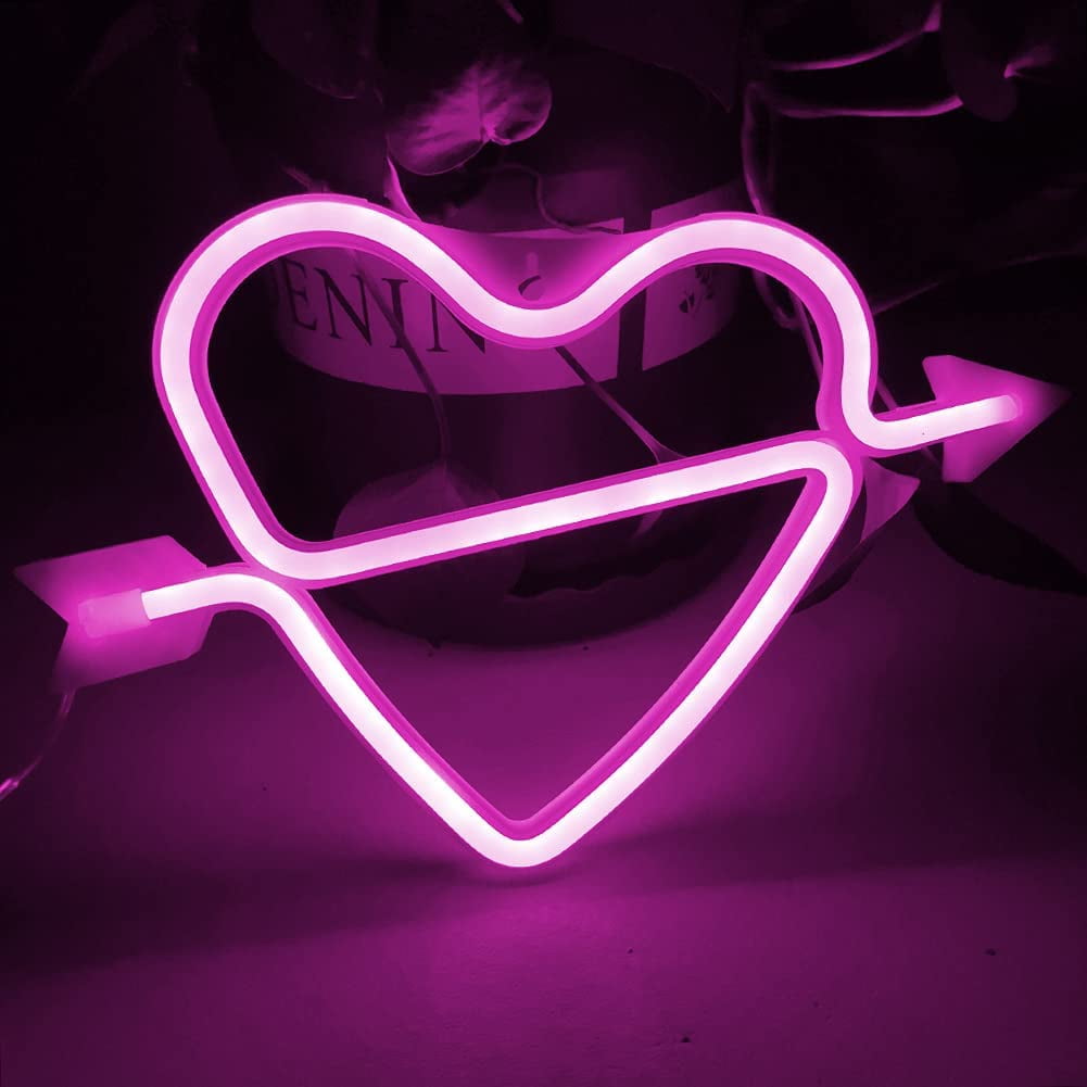 Cupid Neon Lights LED Neon Light Sign Neon Wall Light Battery/USB ...