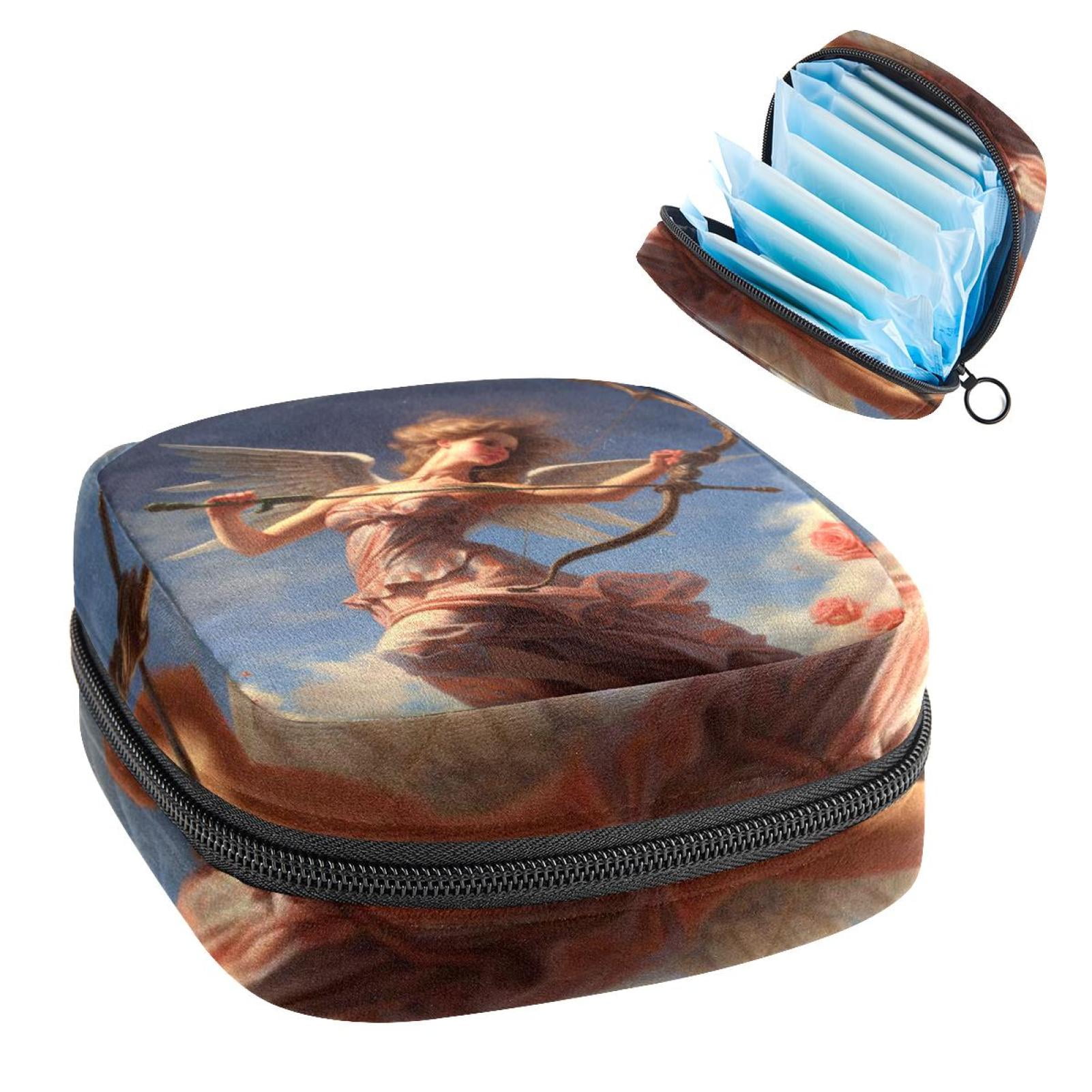 Cupid Period Pouch Sanitary Napkin Pouch Travel Makeup Bag Small under ...